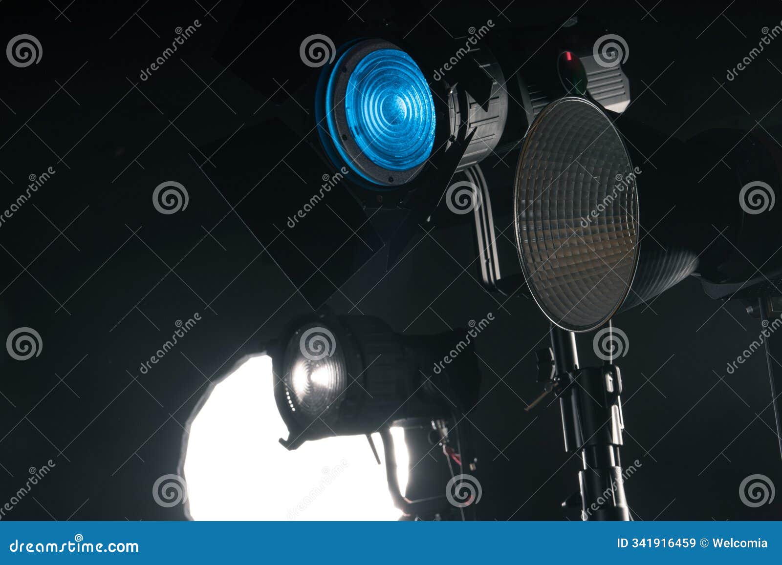 Studio Lighting Setup for a Creative Photo Shoot with Various Light ...