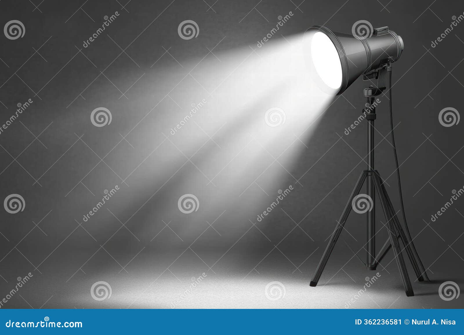 Studio Lighting Setup with Spotlight on Tripod for Photography and ...
