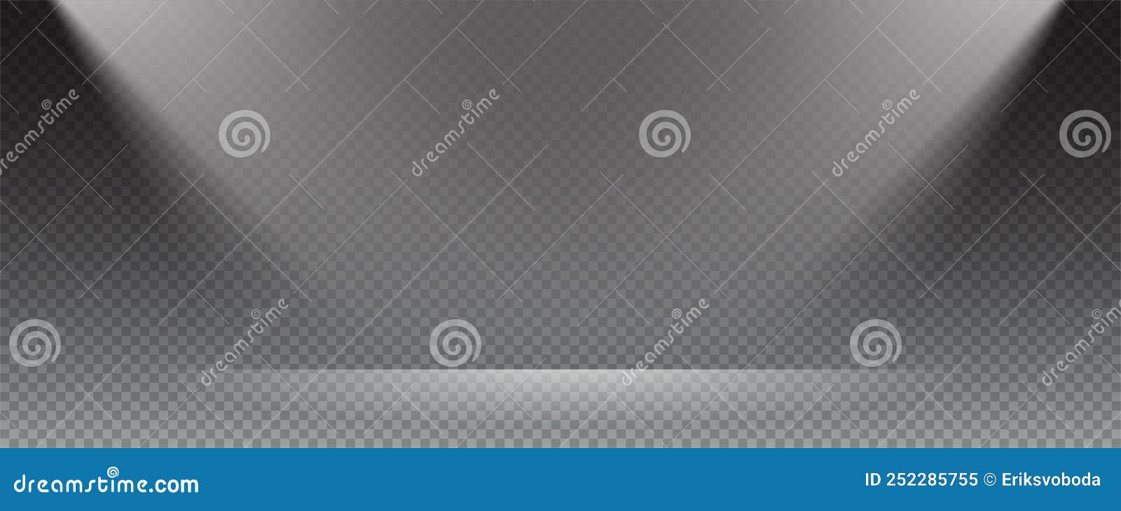 Studio Lighting on Transparent Stock Vector - Illustration of display ...