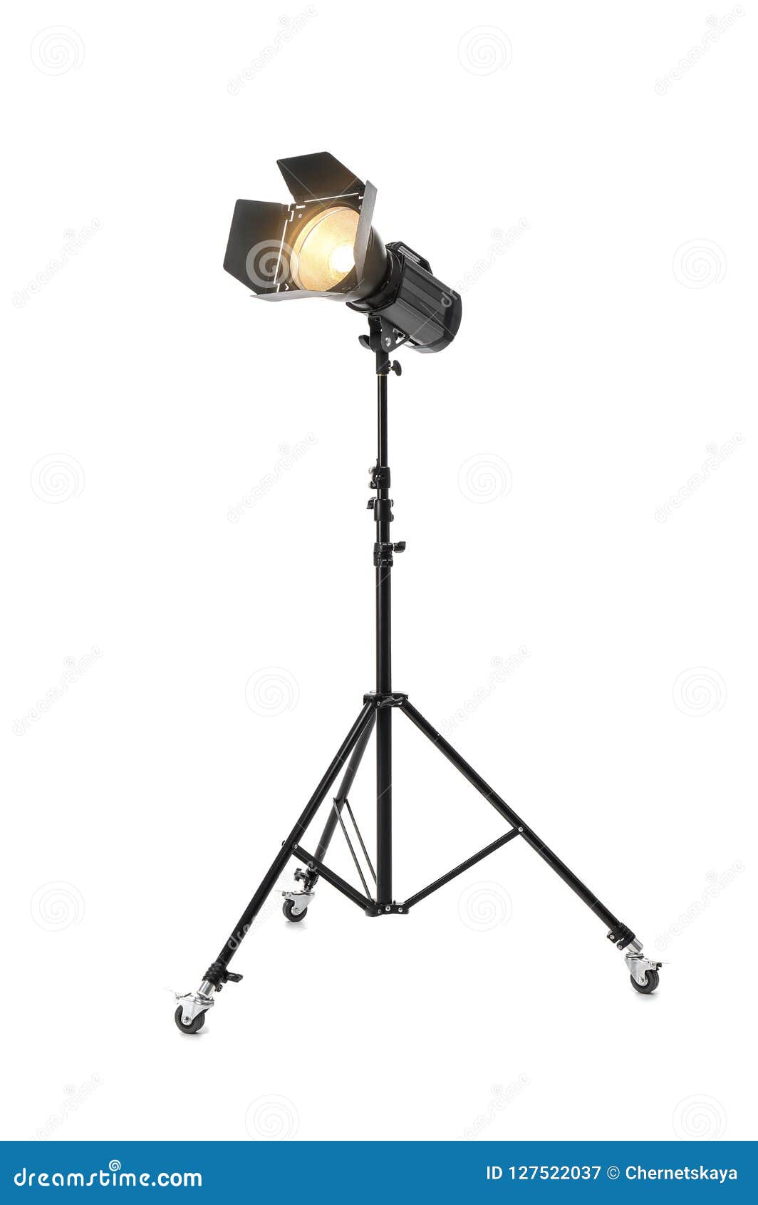 Studio Lighting on White Background Stock Image - Image of hobby ...