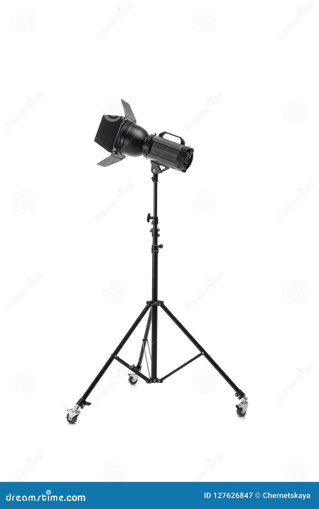 Studio Lighting on White Background Stock Image - Image of halogen ...