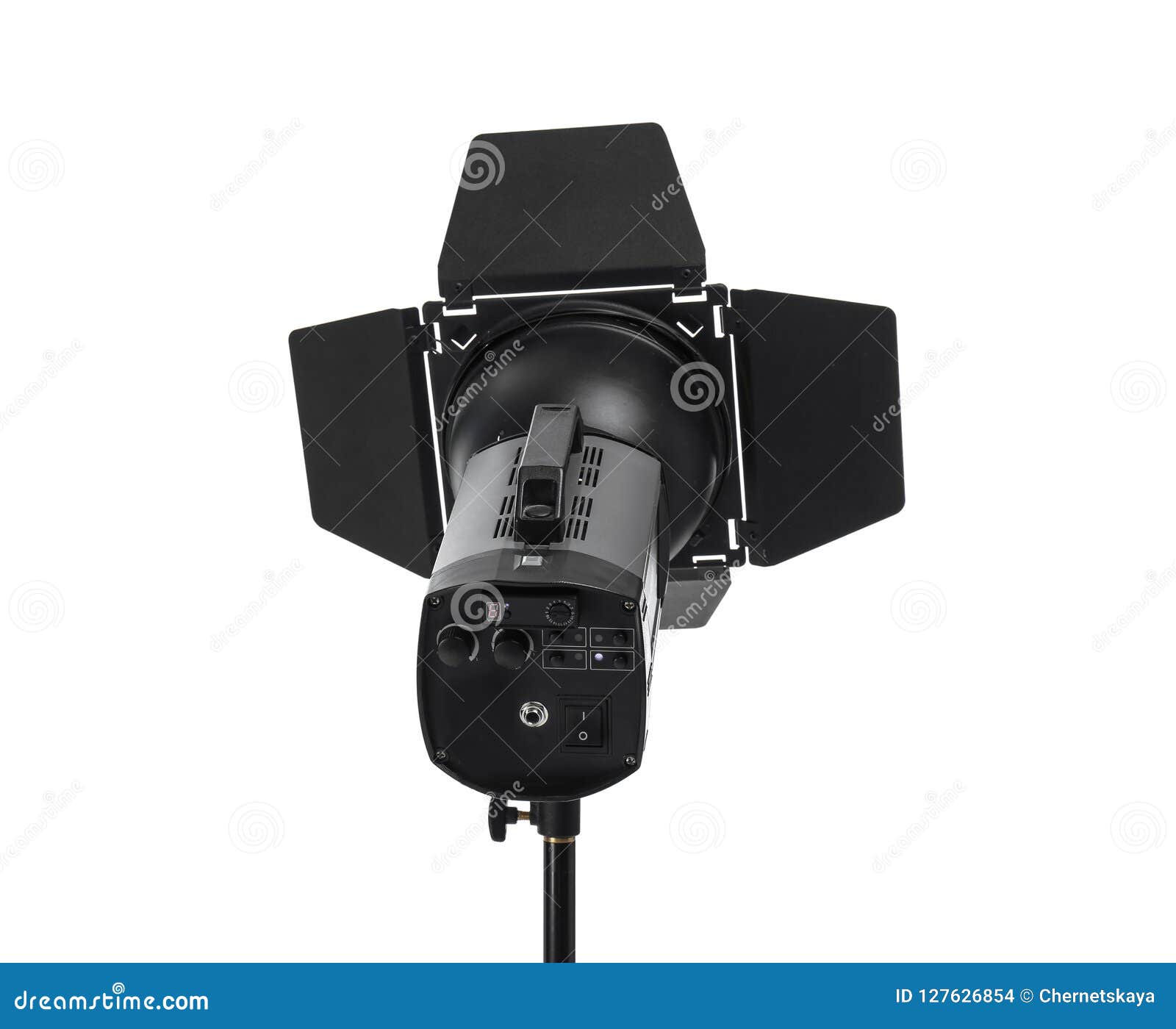 Studio Lighting on White Background Stock Photo - Image of occupation ...