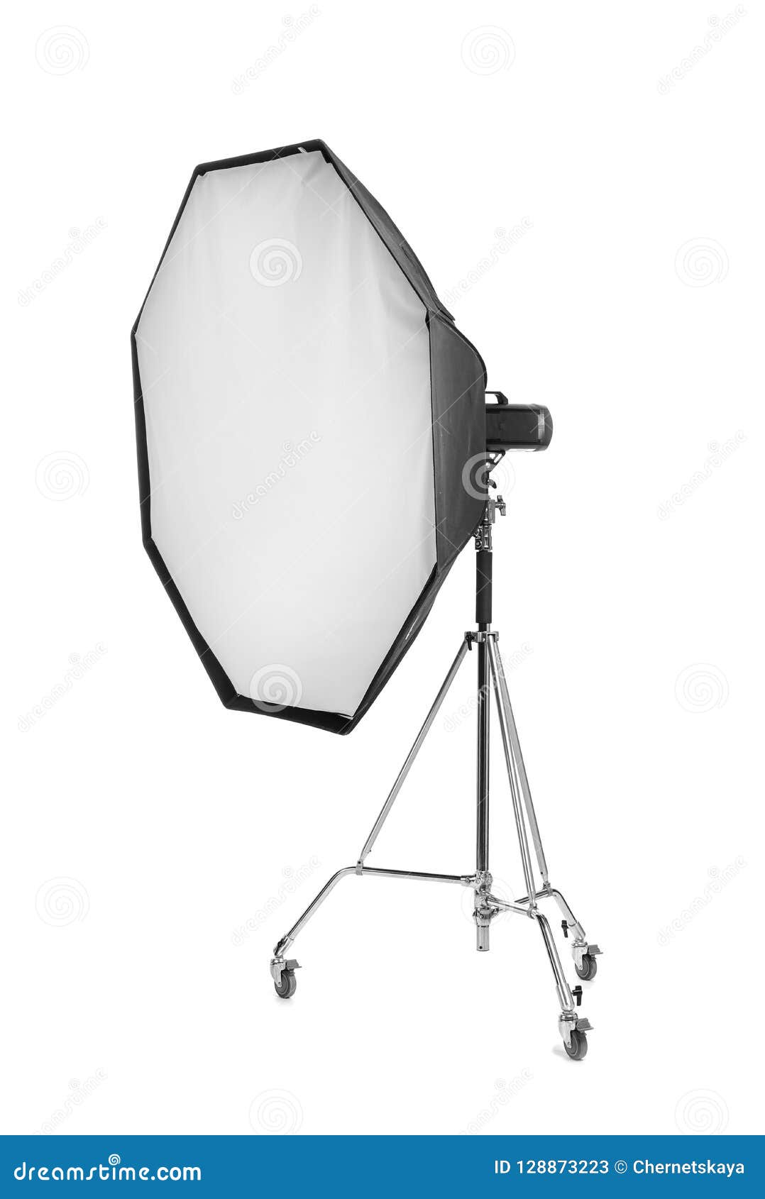 Studio Lighting on White Background Stock Image - Image of floodlight ...