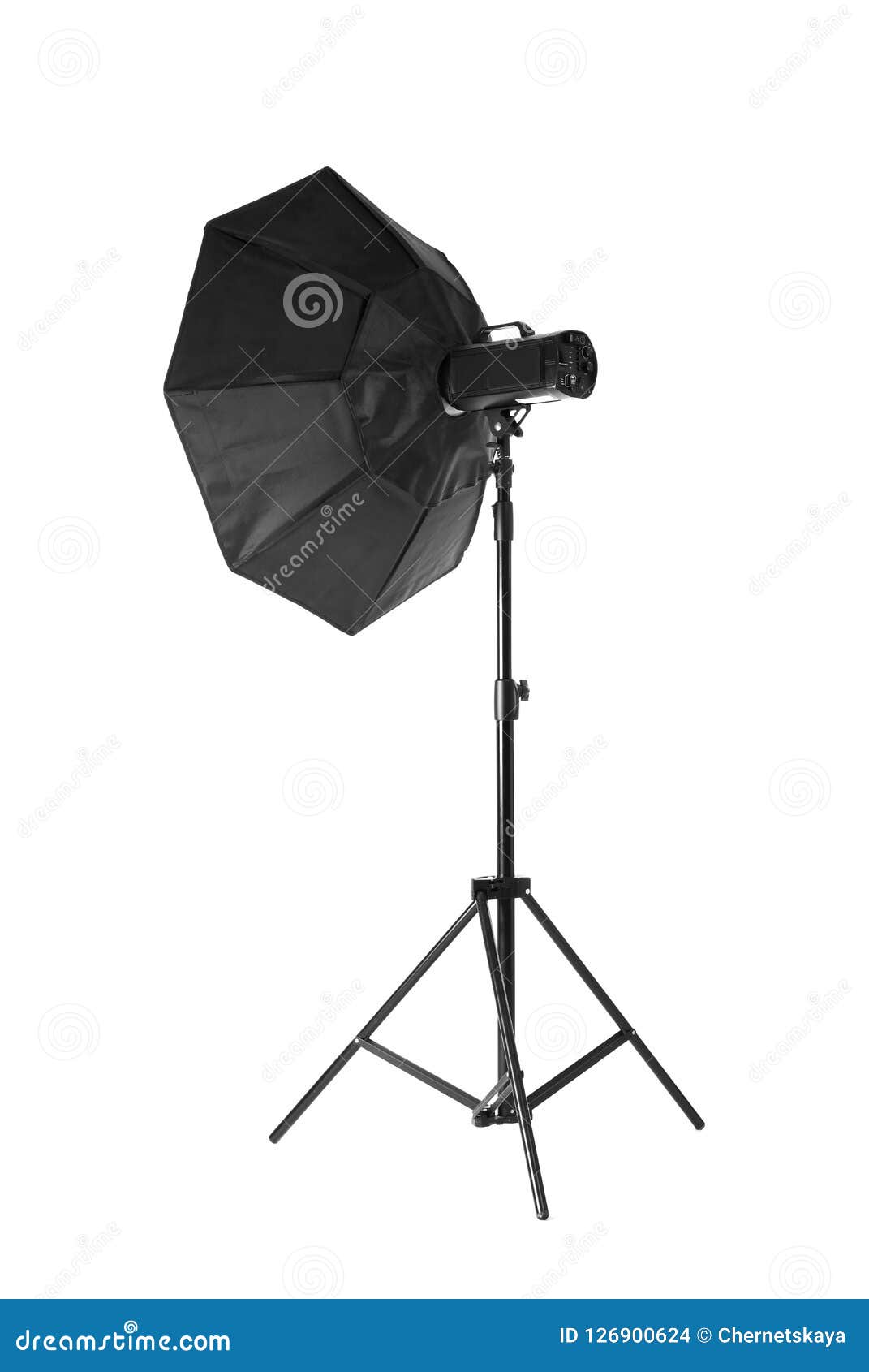 Studio Lighting on White Background. Stock Photo - Image of equipment ...