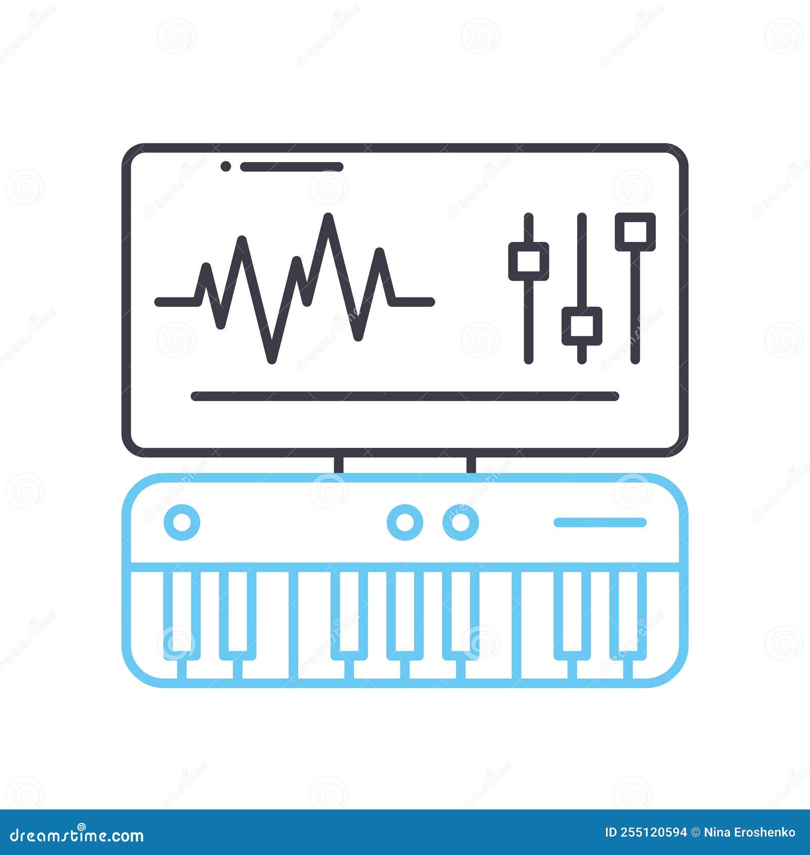 Studio Line Icon, Outline Symbol, Vector Illustration, Concept Sign ...