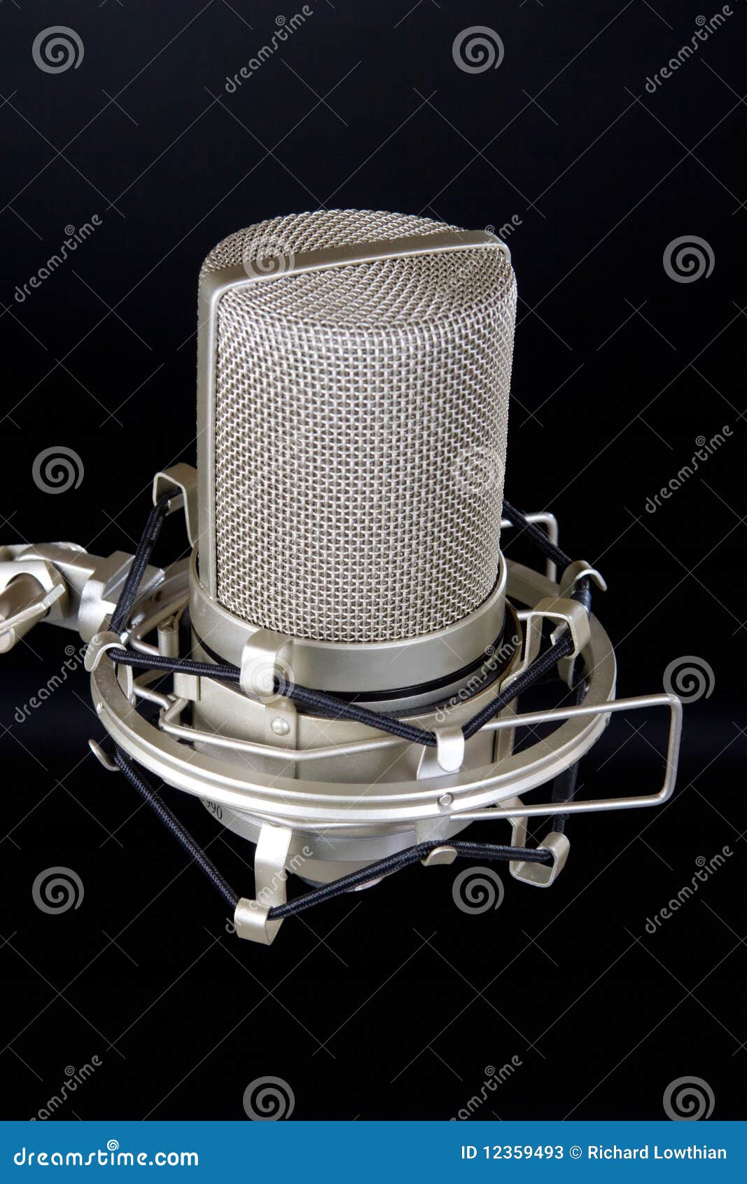 Studio Microphone stock image. Image of recording, isolated - 12359493