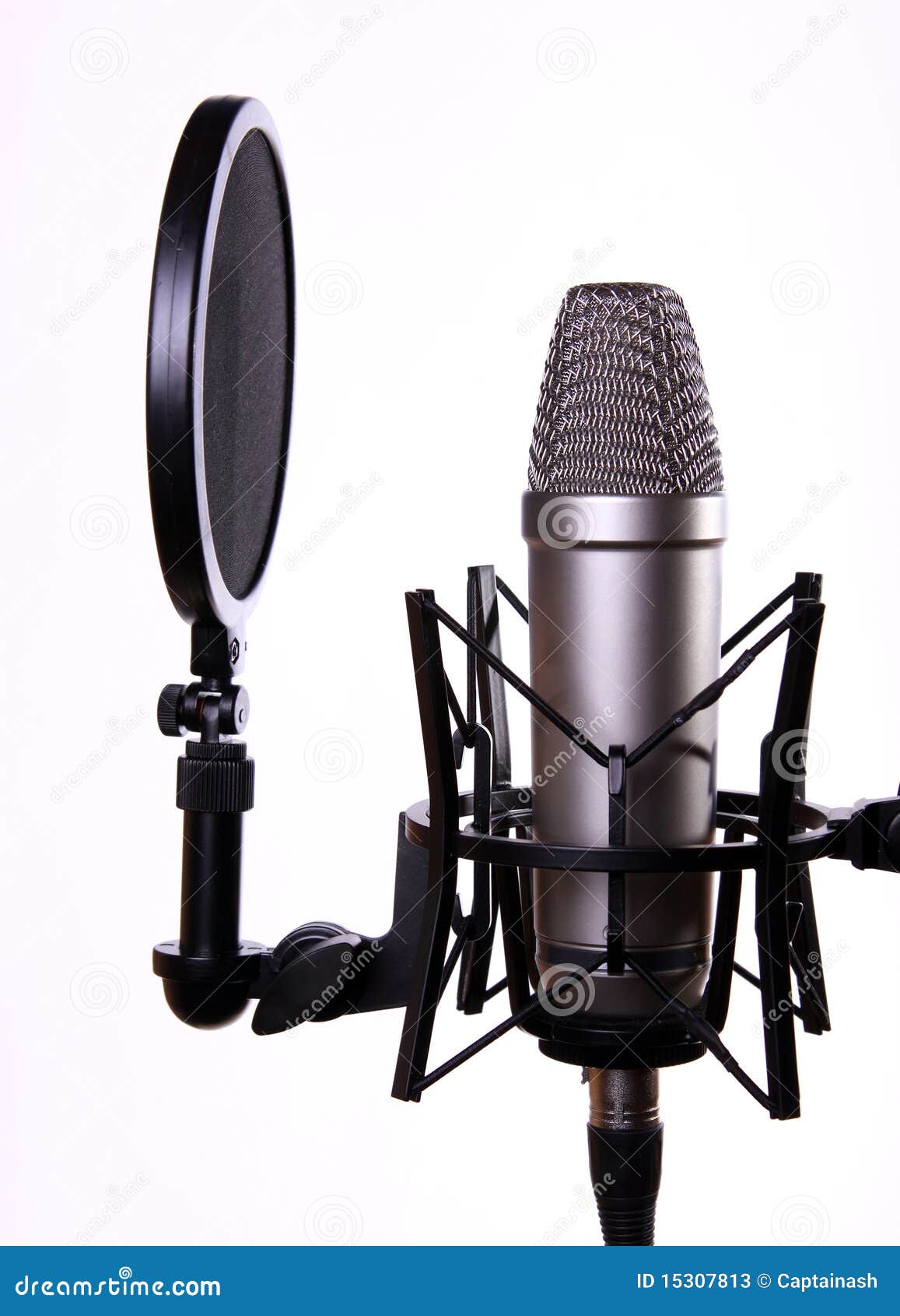 Studio microphone stock image. Image of radio, recording - 15307813