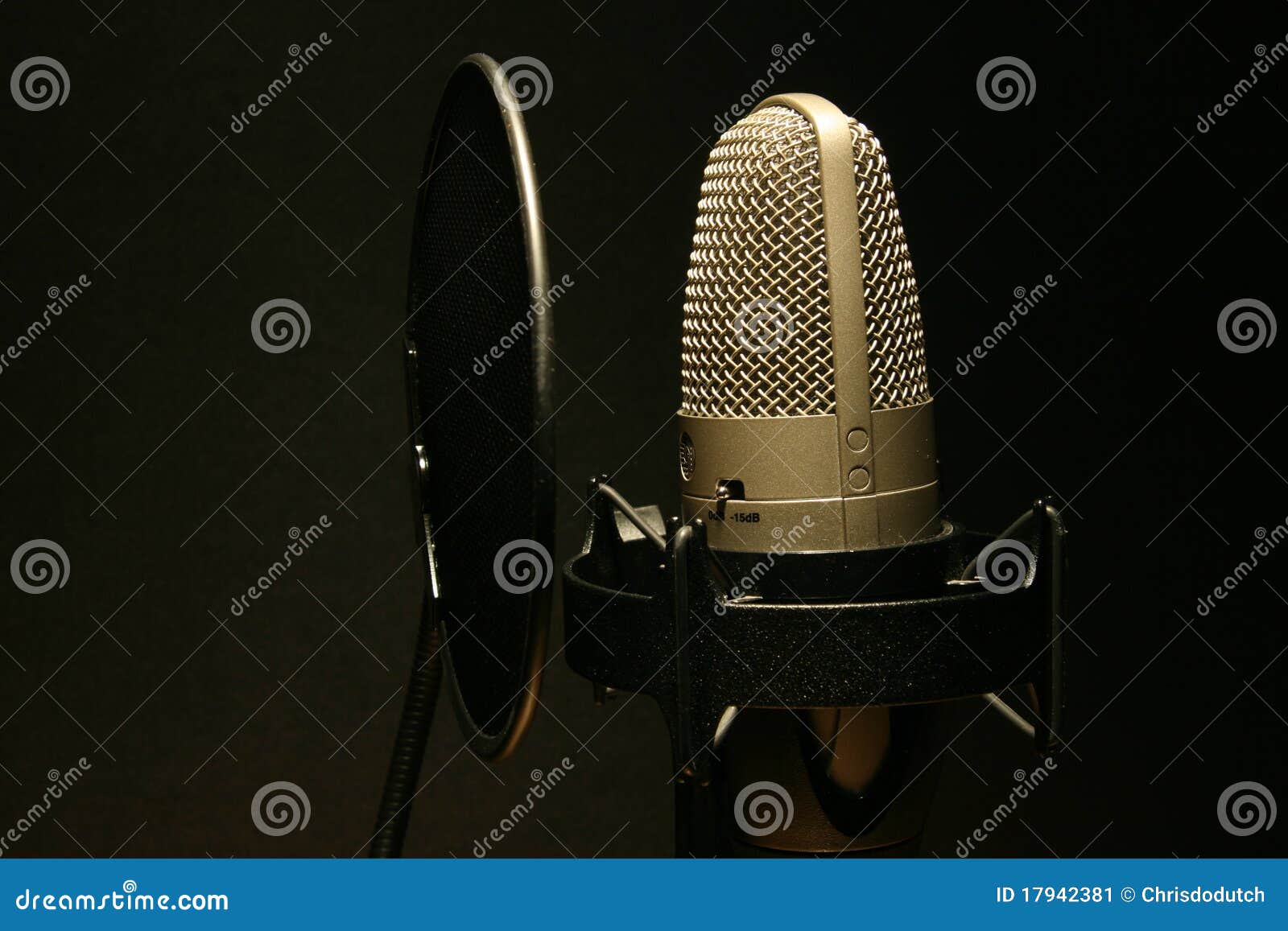 Studio microphone stock image. Image of musician, metal - 17942381