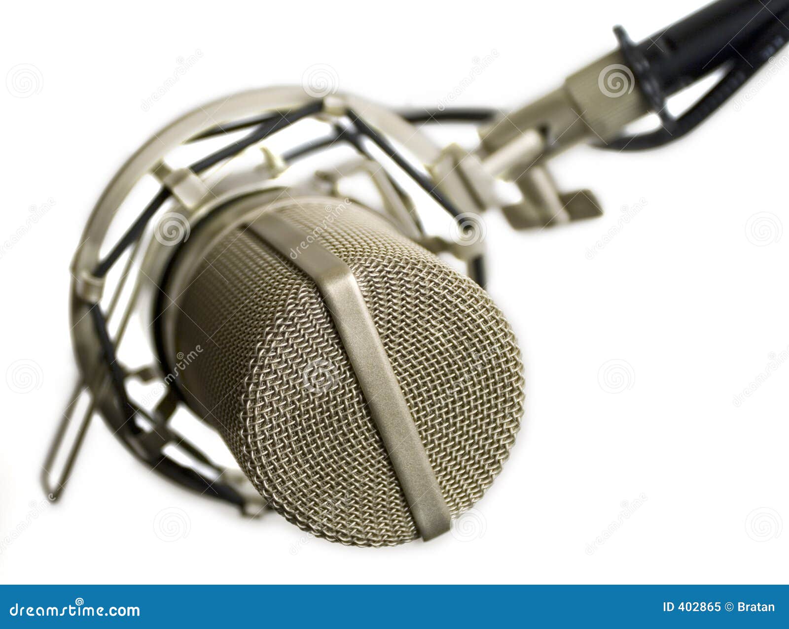 Studio microphone stock image. Image of announcement, artist - 402865
