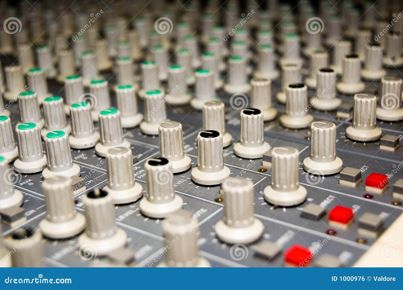 Studio Mixer stock photo. Image of knobs, hear, analog - 1000976