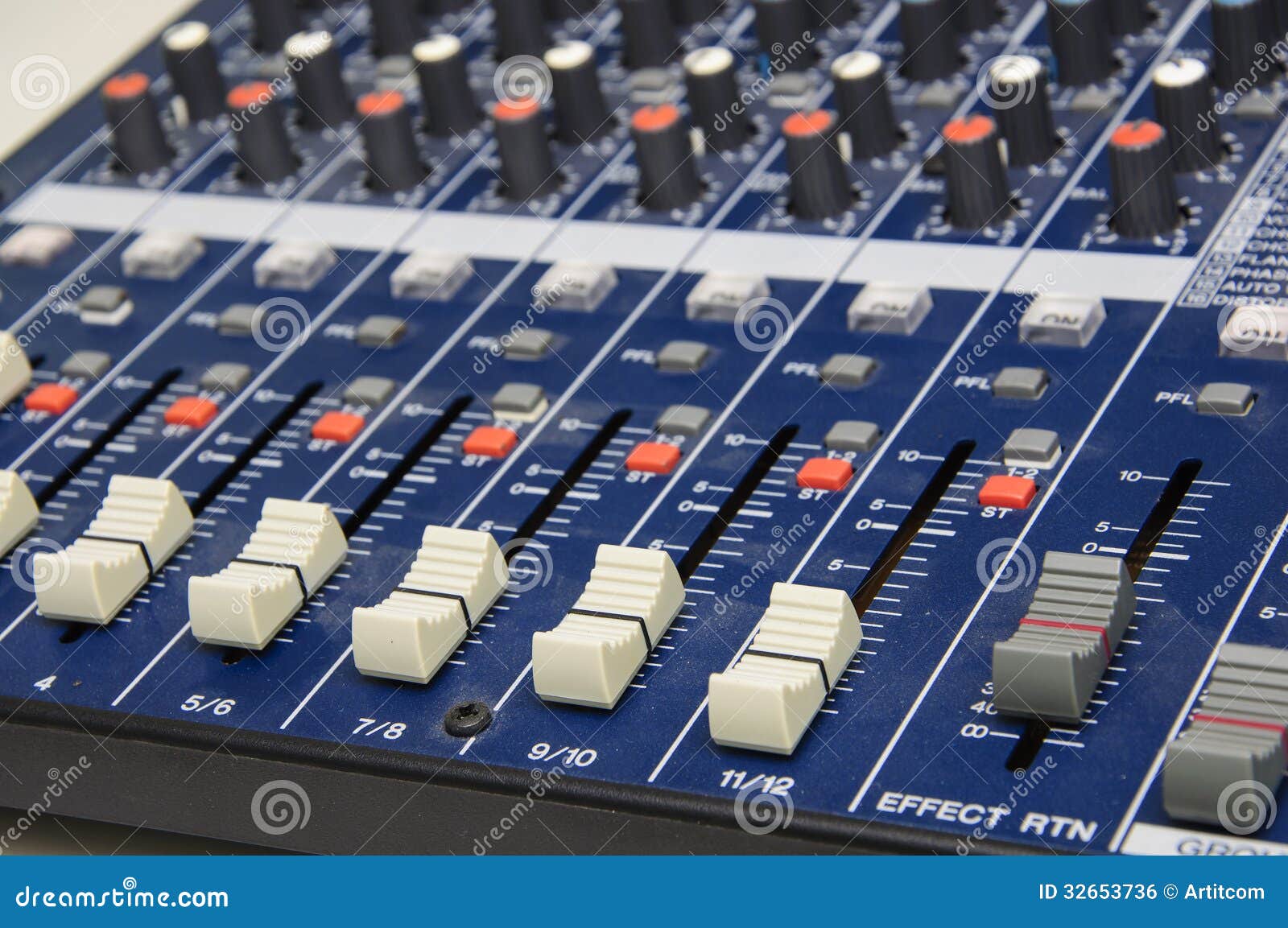 Studio Mixer stock photo. Image of electronic, music - 32653736
