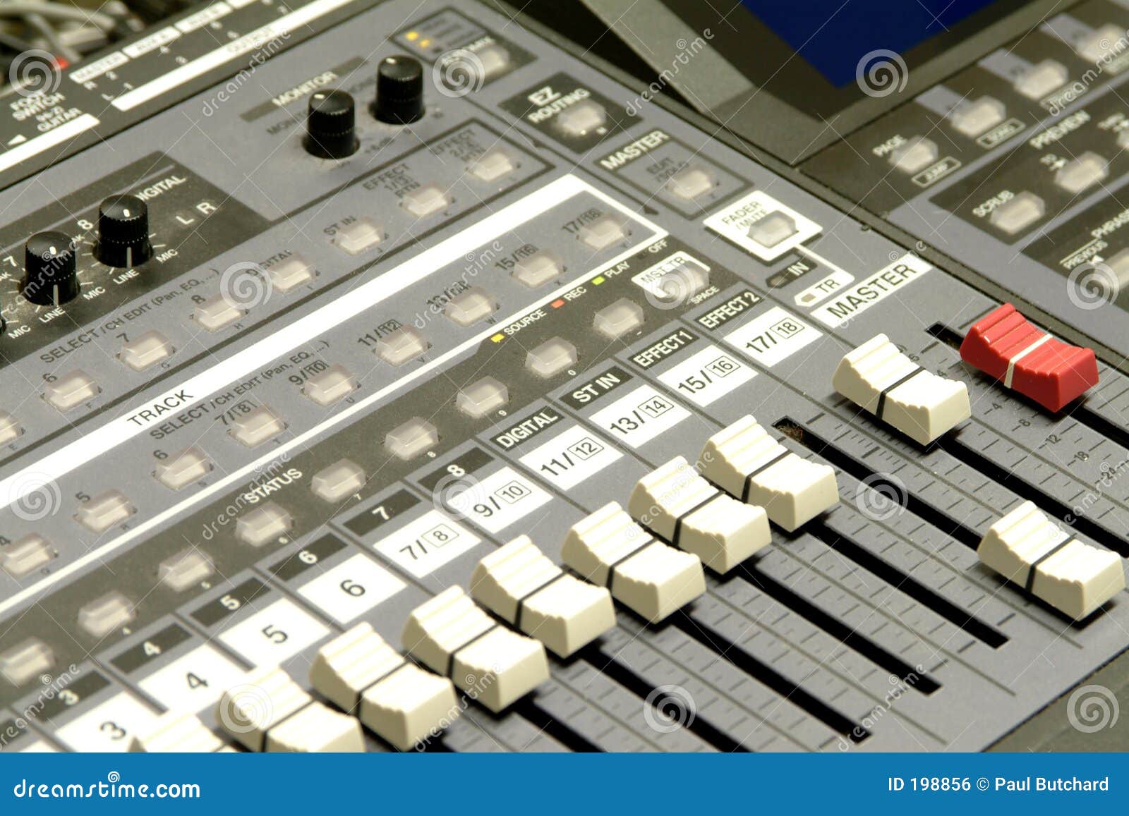 Studio Mixing Station stock photo. Image of band, mixing - 198856