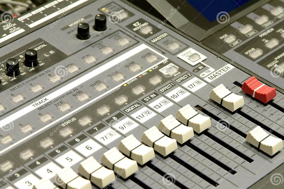 Studio Mixing Station stock photo. Image of band, mixing - 198856