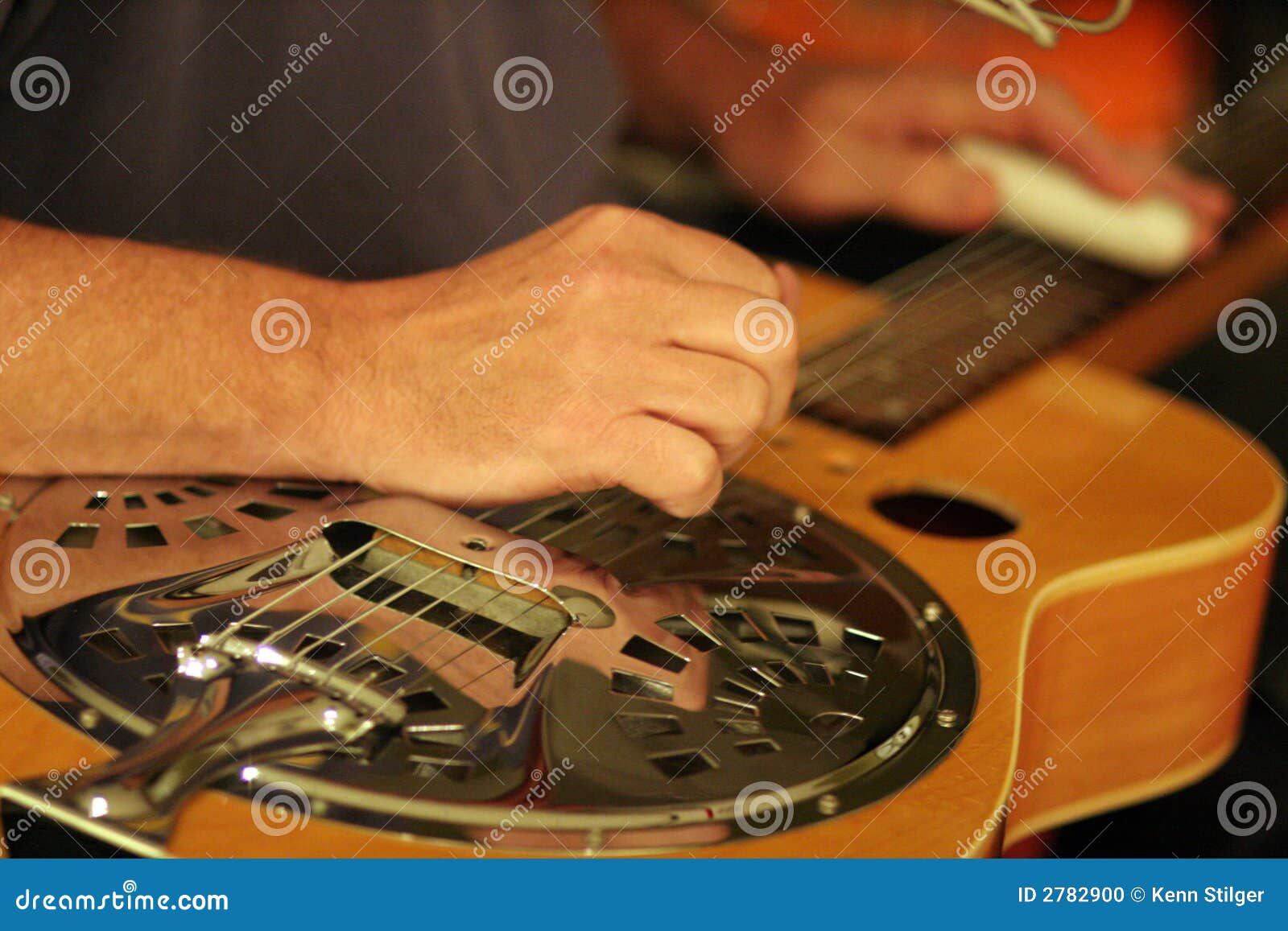 Studio Musician and Dobro stock photo. Image of slide - 2782900