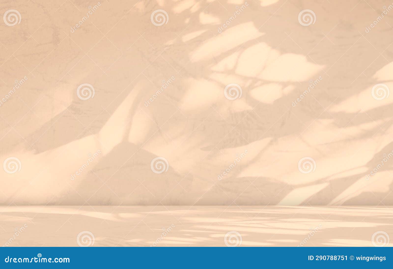 Studio Orange Clean Backdrop Shadow Leaf Light Bg Gradient Empty Stock ...