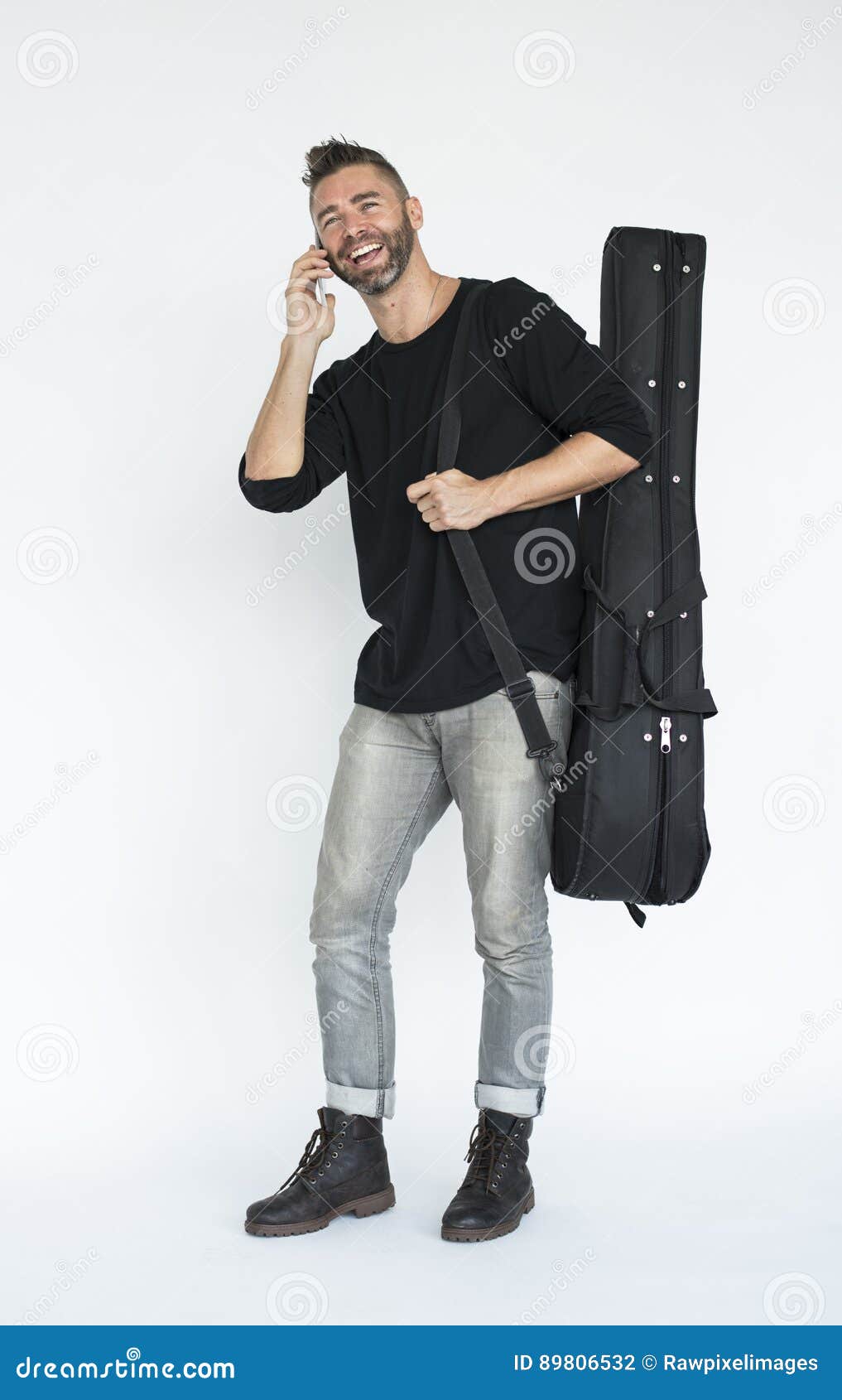 Studio People Shoot Portrait Isolated on White Stock Photo - Image of ...