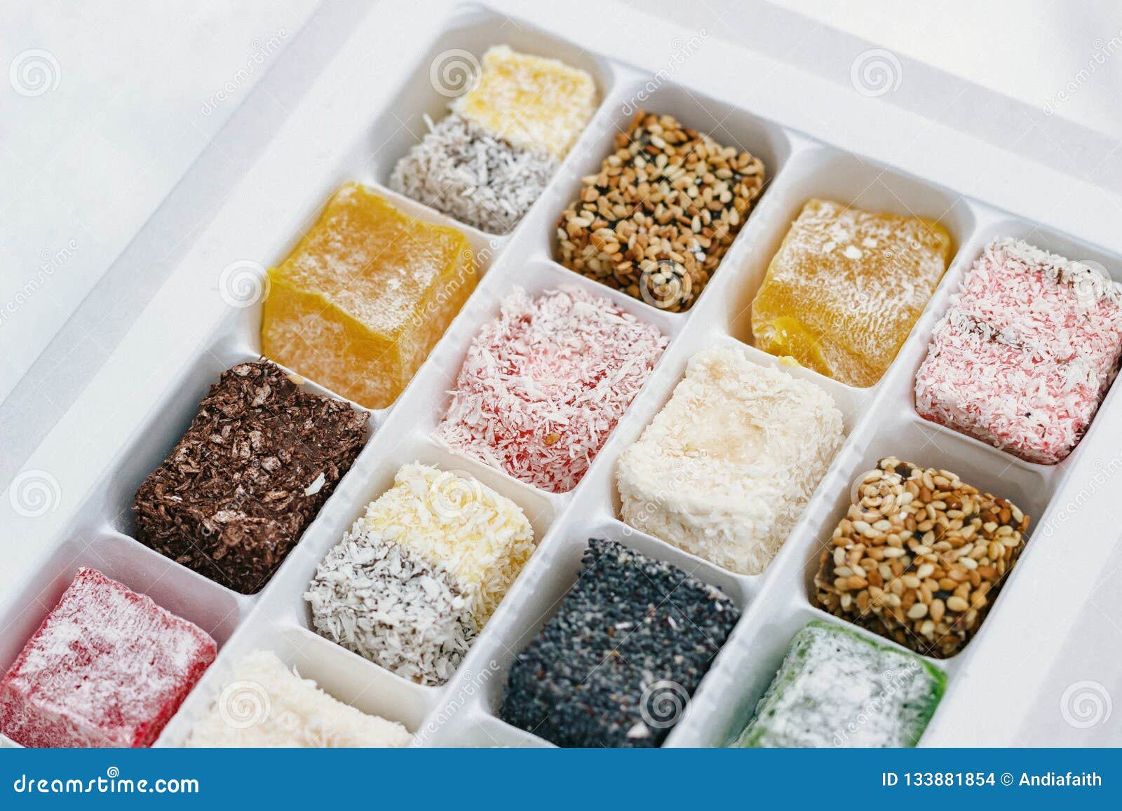 Studio Photo of Assorted Turkish Delight Stock Photo - Image of ...