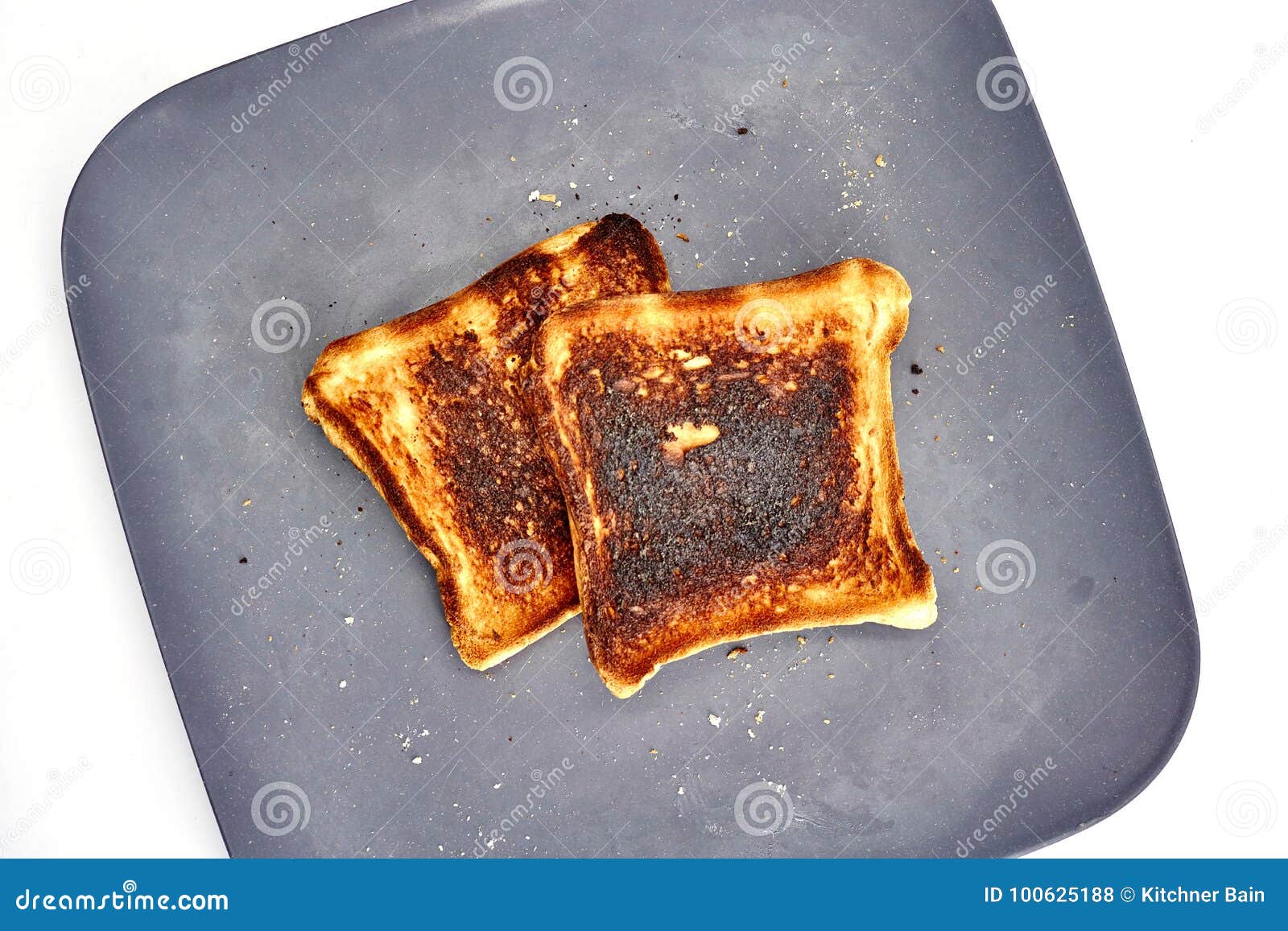 Burnt Toast stock photo. Image of burnt, meal, sandwich - 100625188