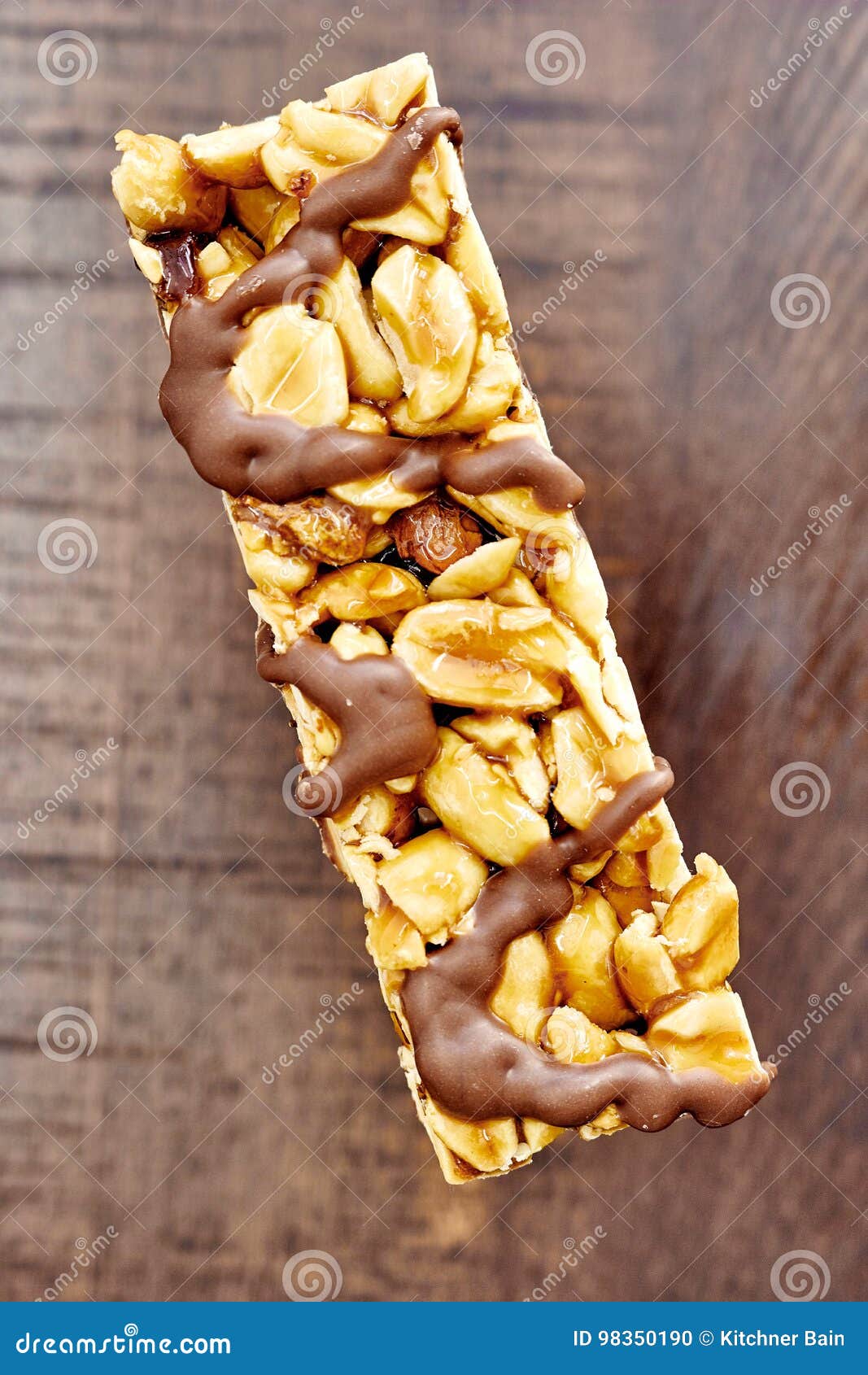 Choc Coated Nut Bar stock photo. Image of dessert, junk - 98350190