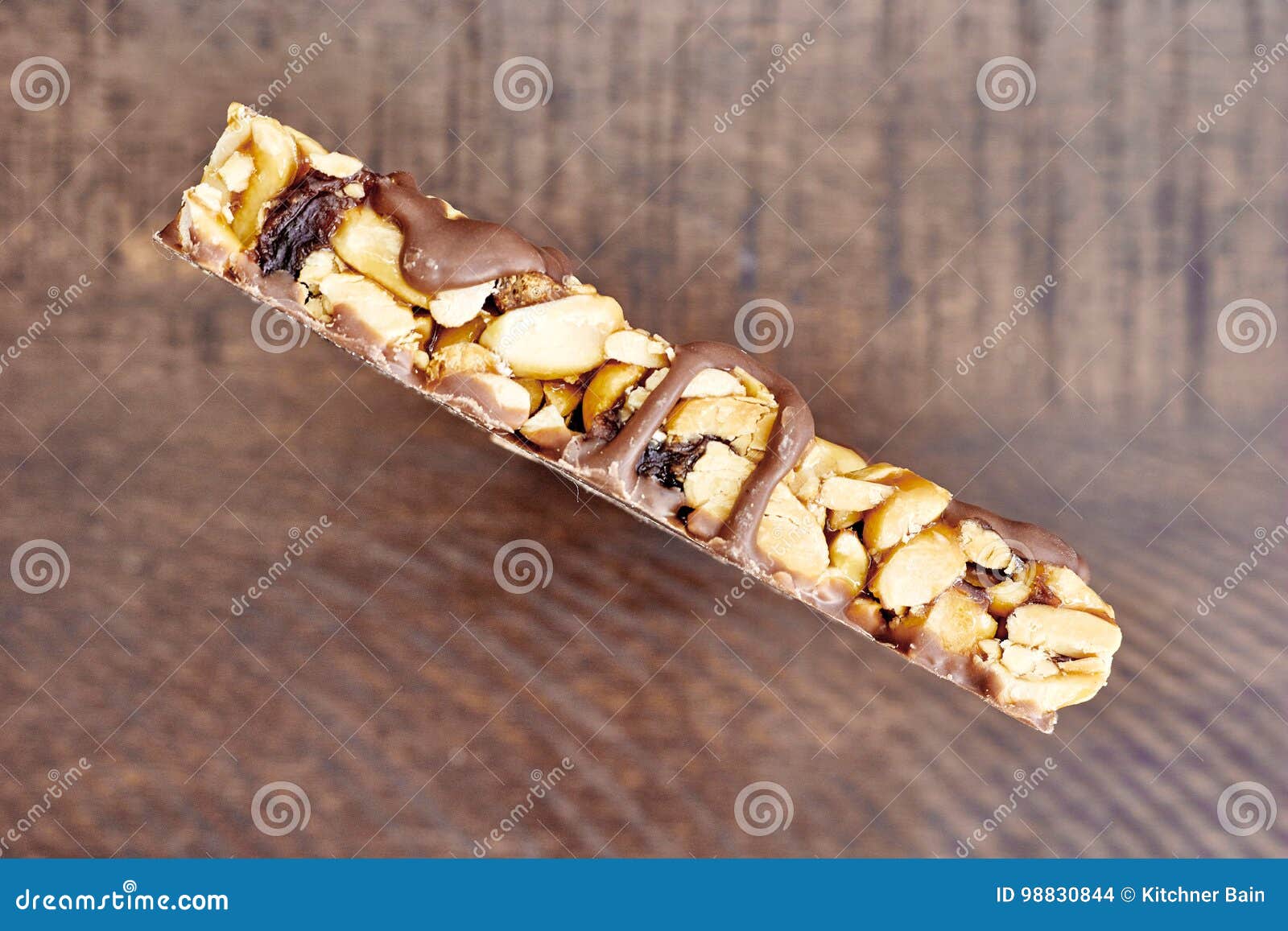Choc Coated Nut Bar stock photo. Image of sugar, granola - 98830844