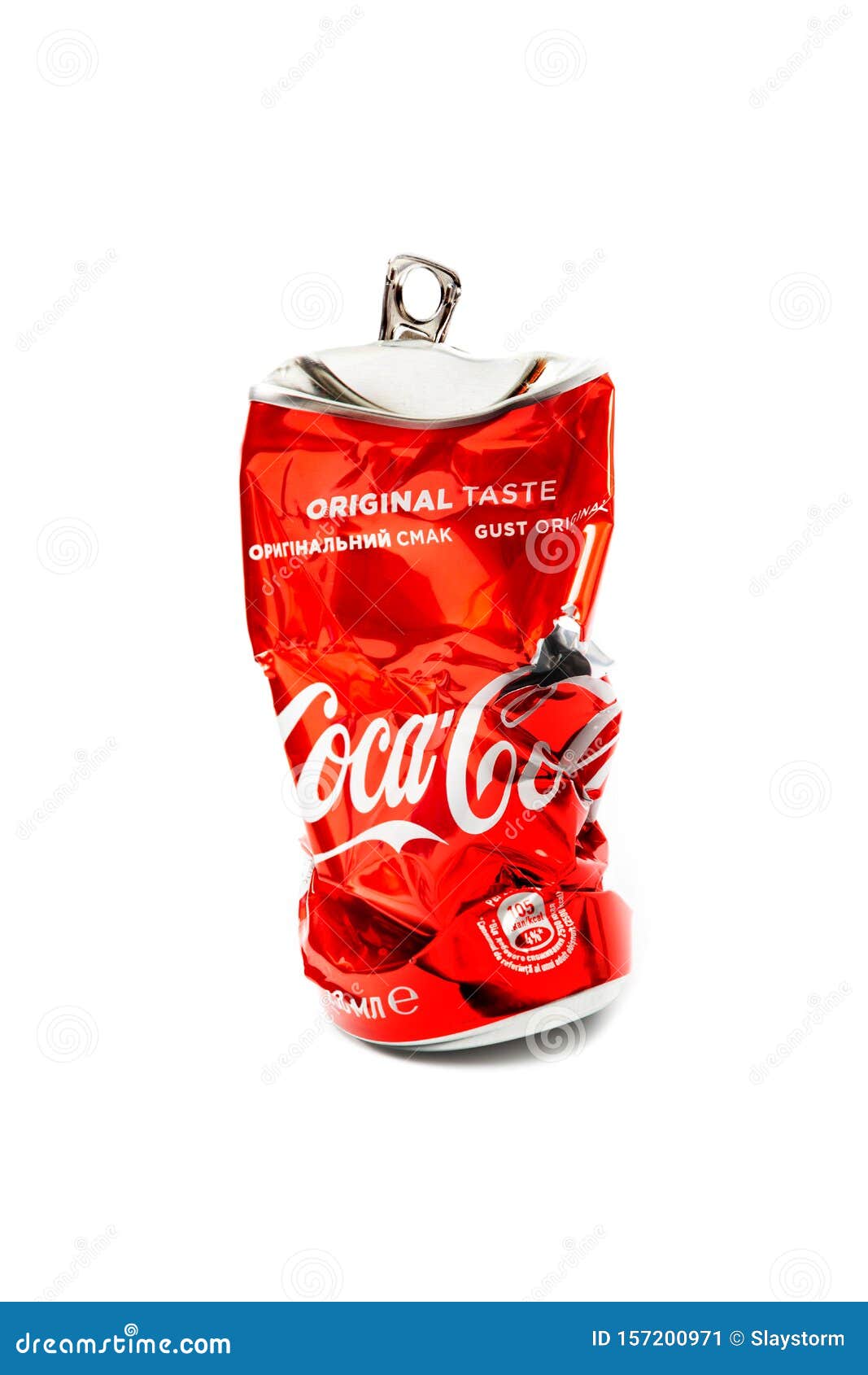 Studio Photo of Empty and Crashed Coca Cola Can Editorial Photo - Image ...