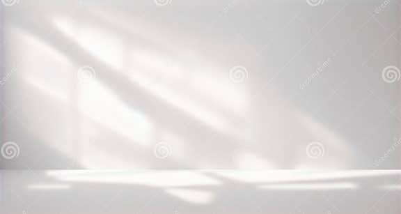 Studio Photo of Empty Space with Shadows and Light on the Wall for ...