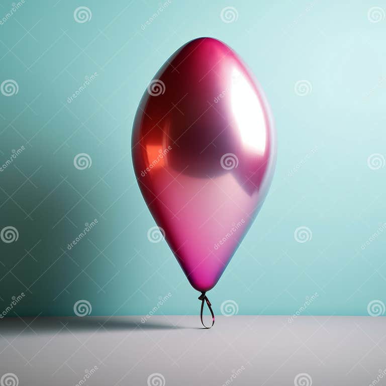 Hyperrealistic Triangle Balloon in Shiny Studio Photo Stock ...