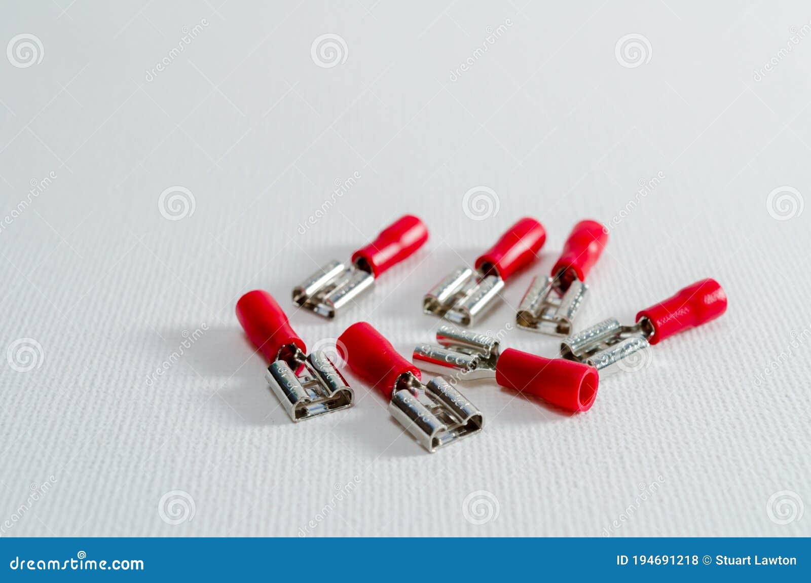 A Studio Photograph of Female Spade Terminals Stock Photo - Image of ...