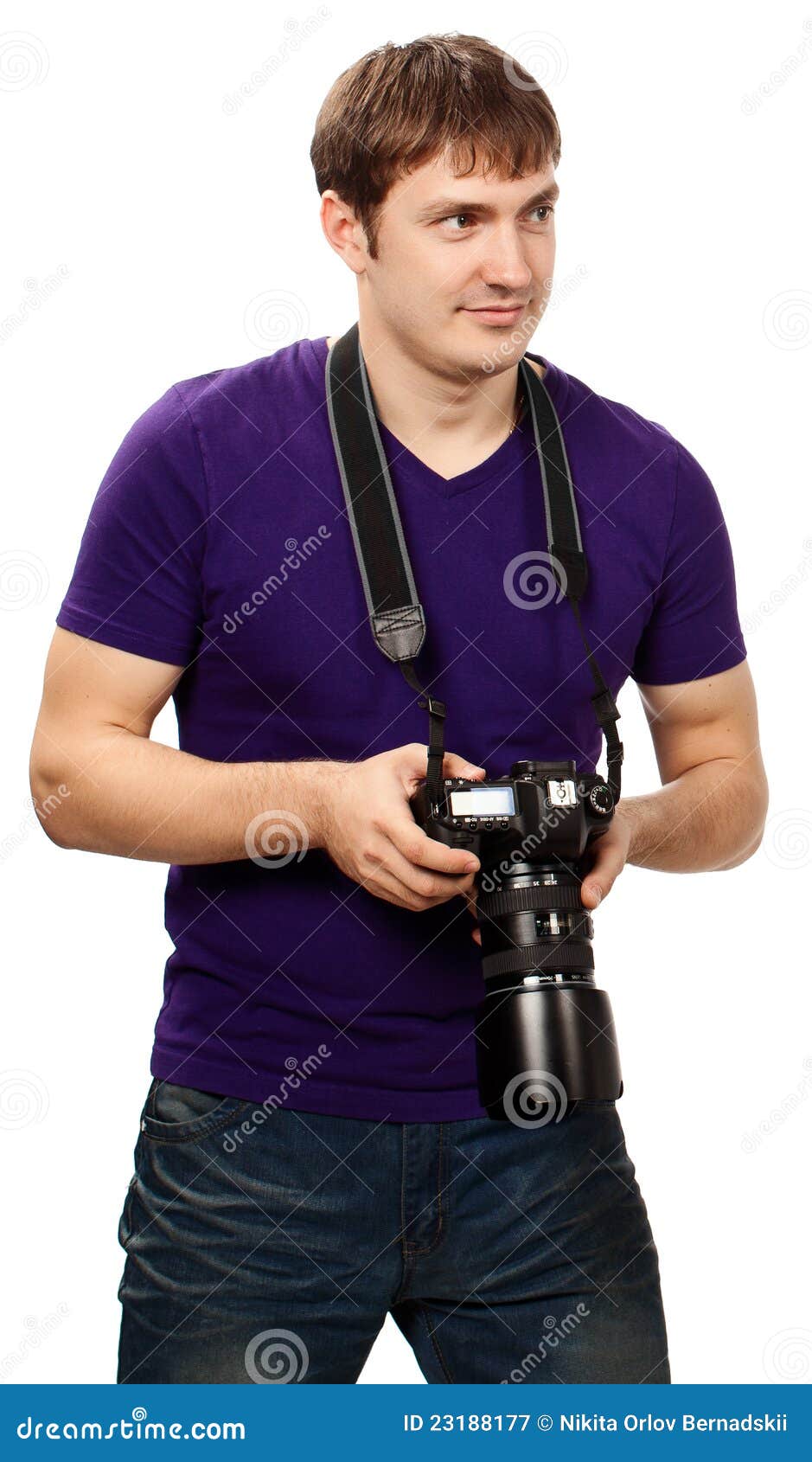 Studio photographer stock image. Image of dslr, glamour - 23188177
