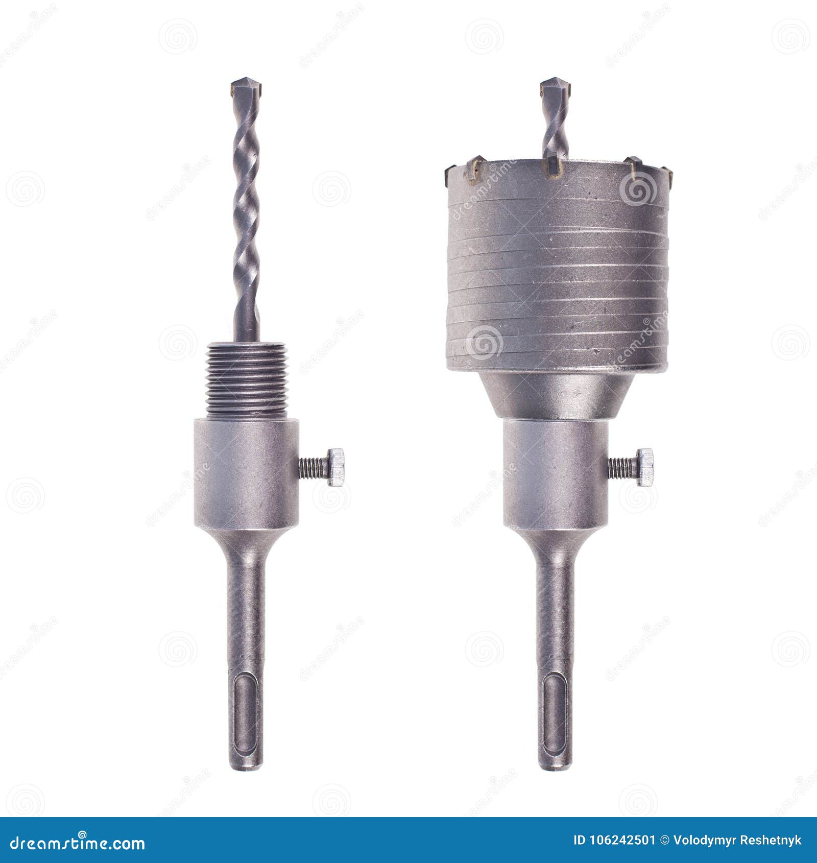 Carbide Core Bit in White Background Stock Image - Image of machine ...