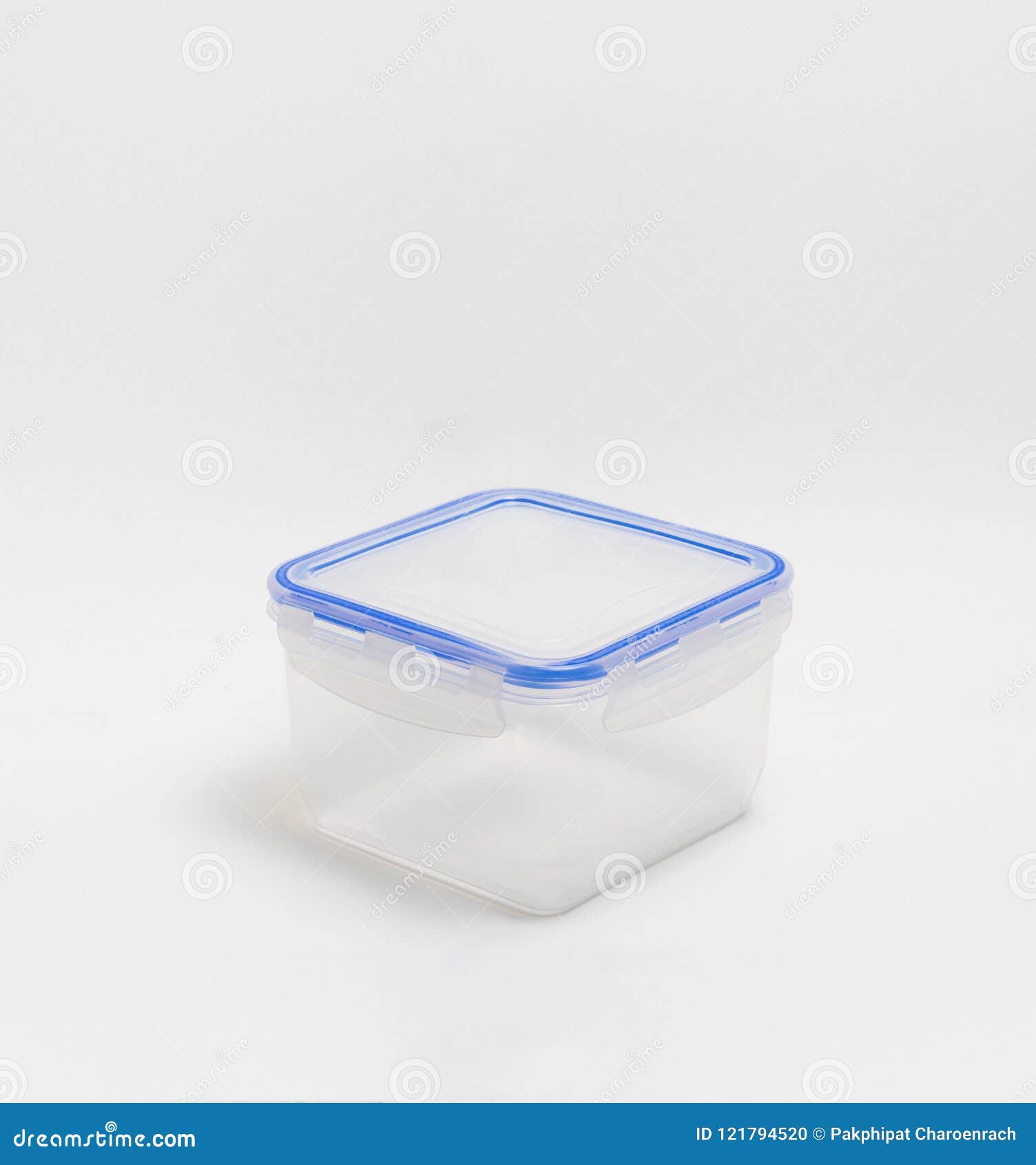 Studio Photography of a Translucent Plastic Box on Whit Stock Photo ...