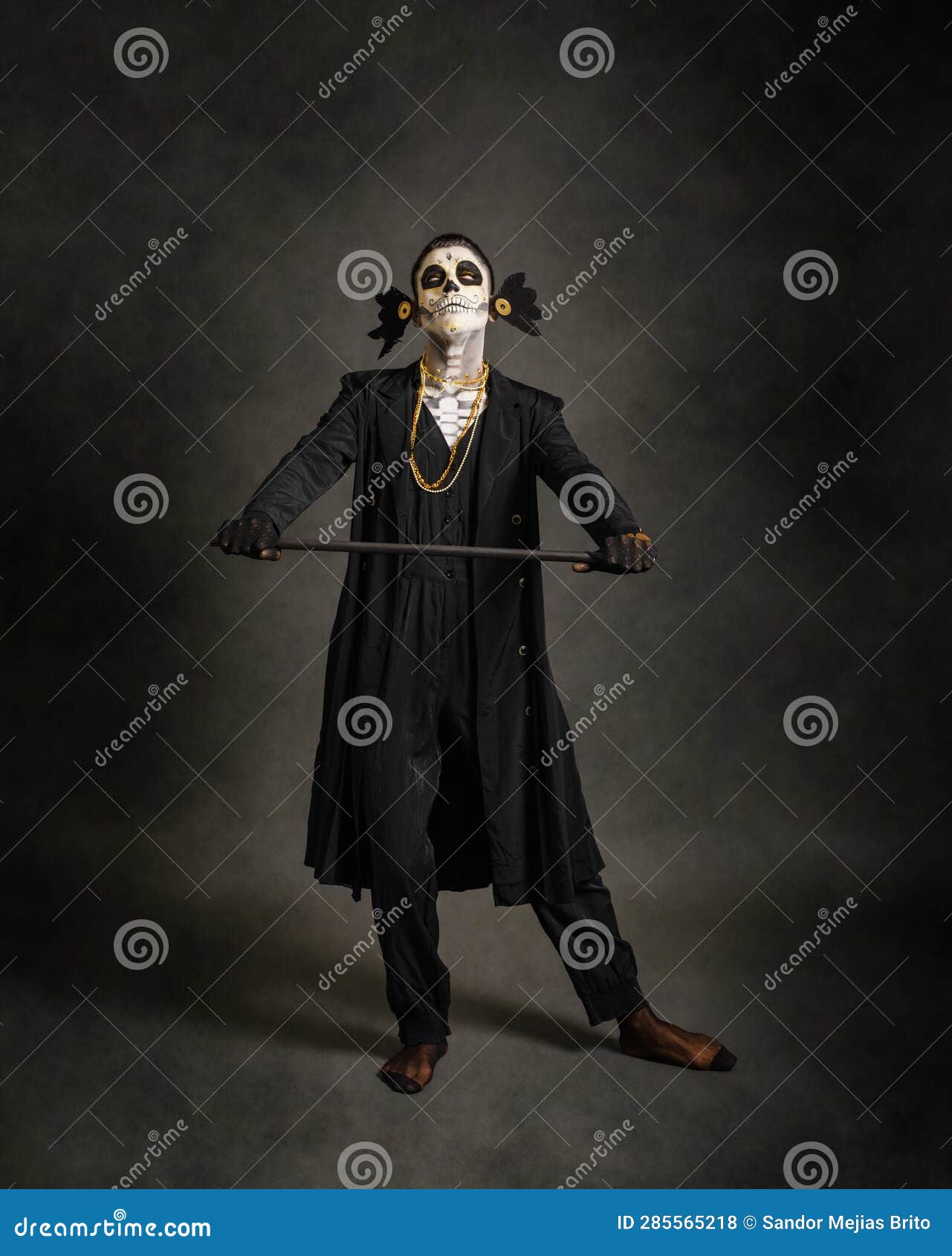 Studio portrait of catrin. stock photo. Image of catrina - 285565218