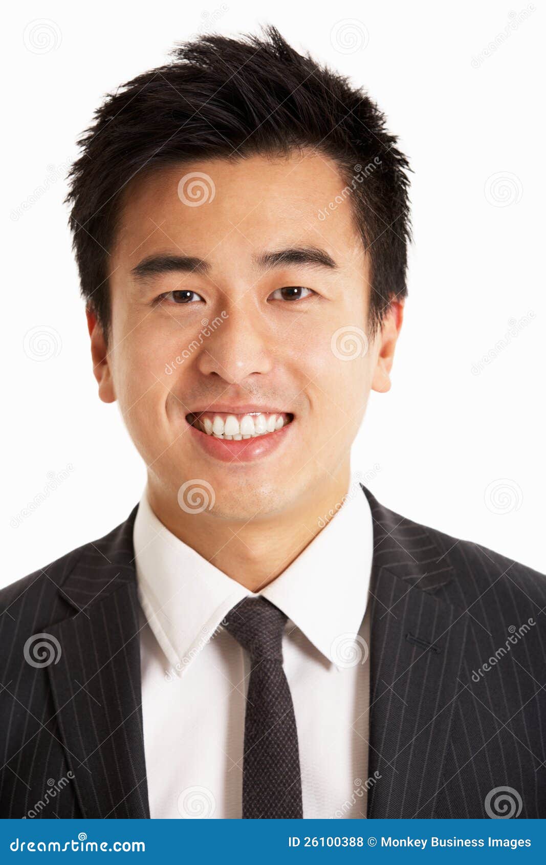 Studio Portrait of Chinese Businessman Stock Photo - Image of people ...