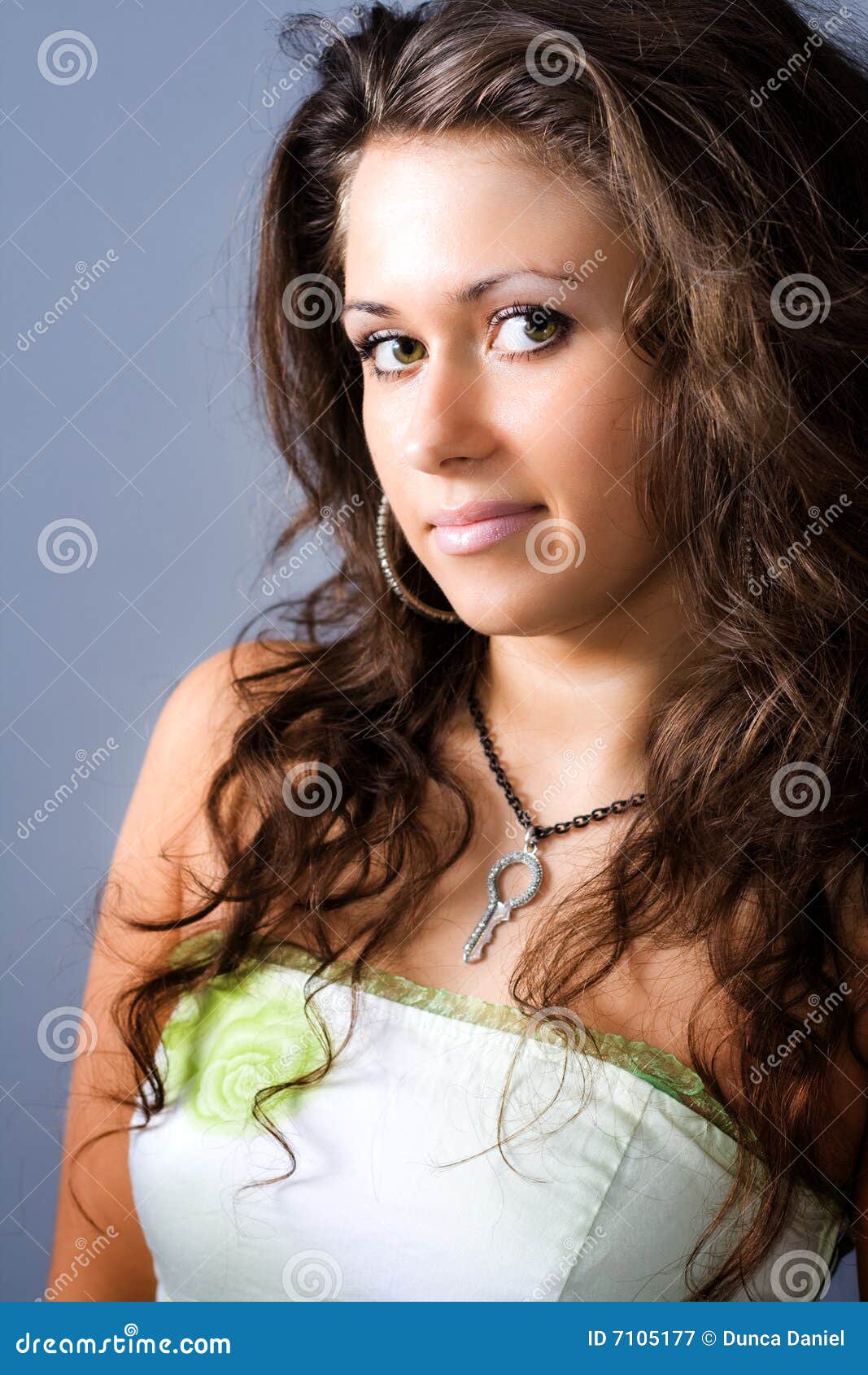 Studio Portrait of Cute Nice Beautiful Woman Stock Image - Image of ...