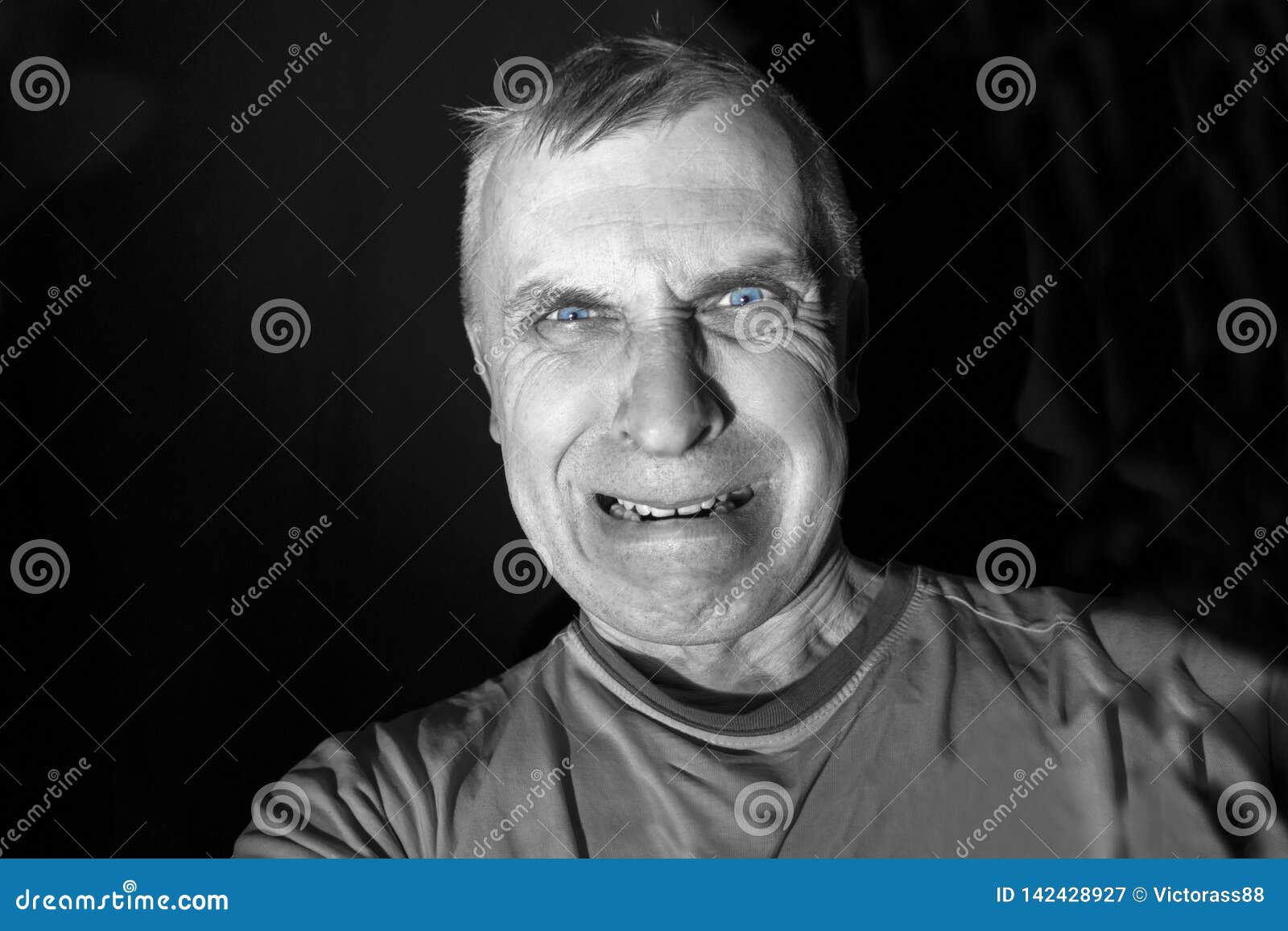 Studio Portrait of Emotionally Disturbed Person Stock Image - Image of ...