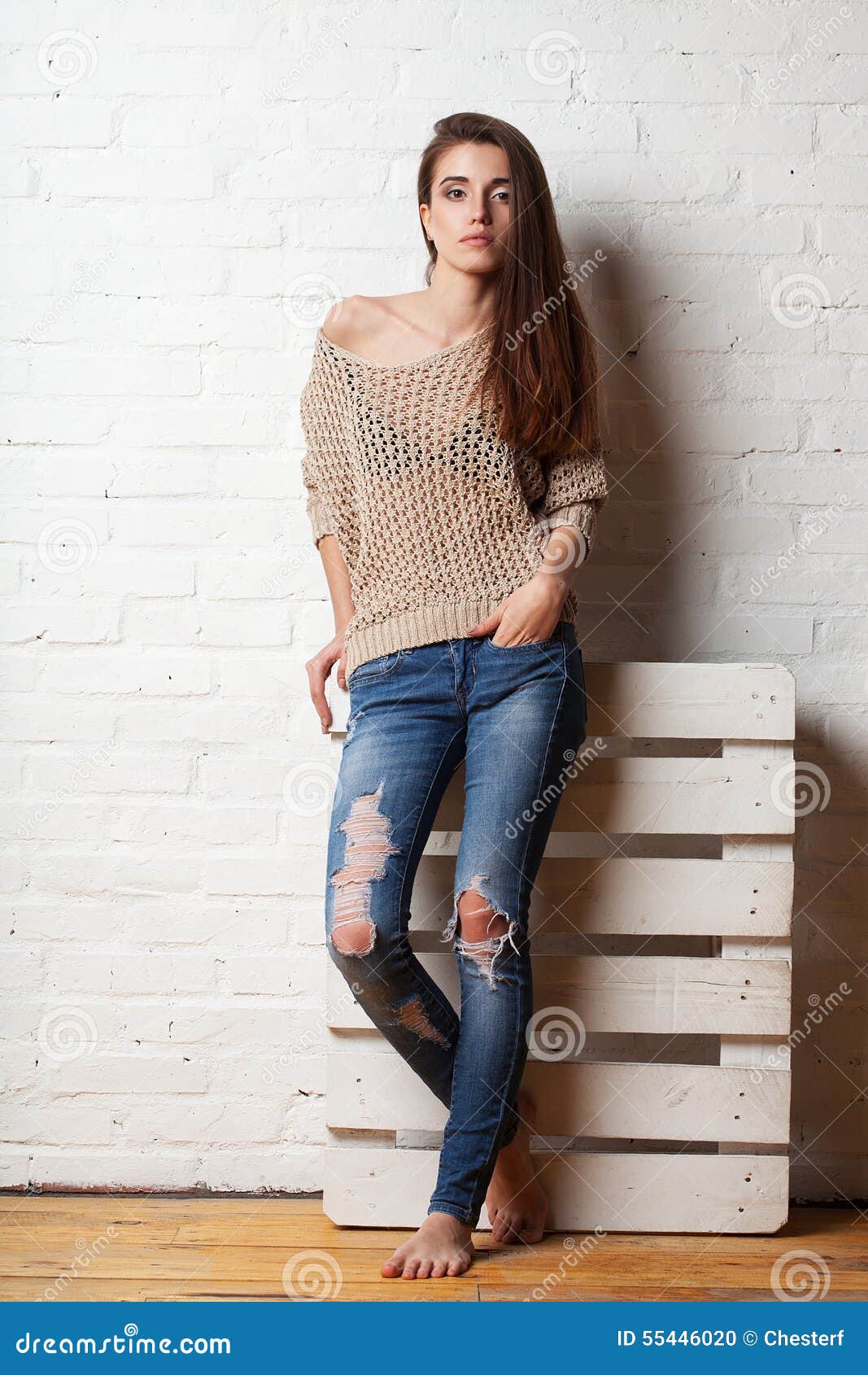 Studio Portrait of Fashion Model Stock Photo - Image of lady, beauty ...