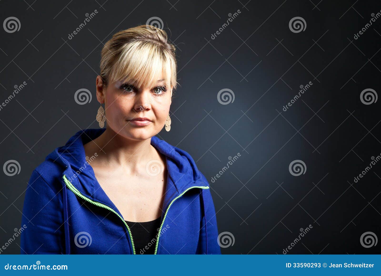 Studio portrait of a girl stock image. Image of blond - 33590293