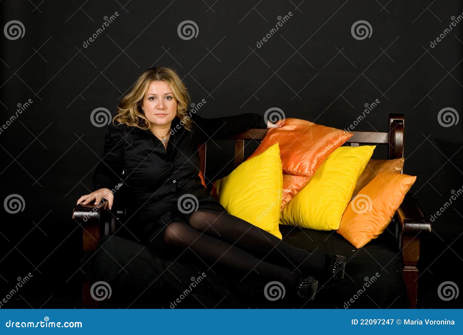Studio portrait of a lady stock image. Image of adult - 22097247