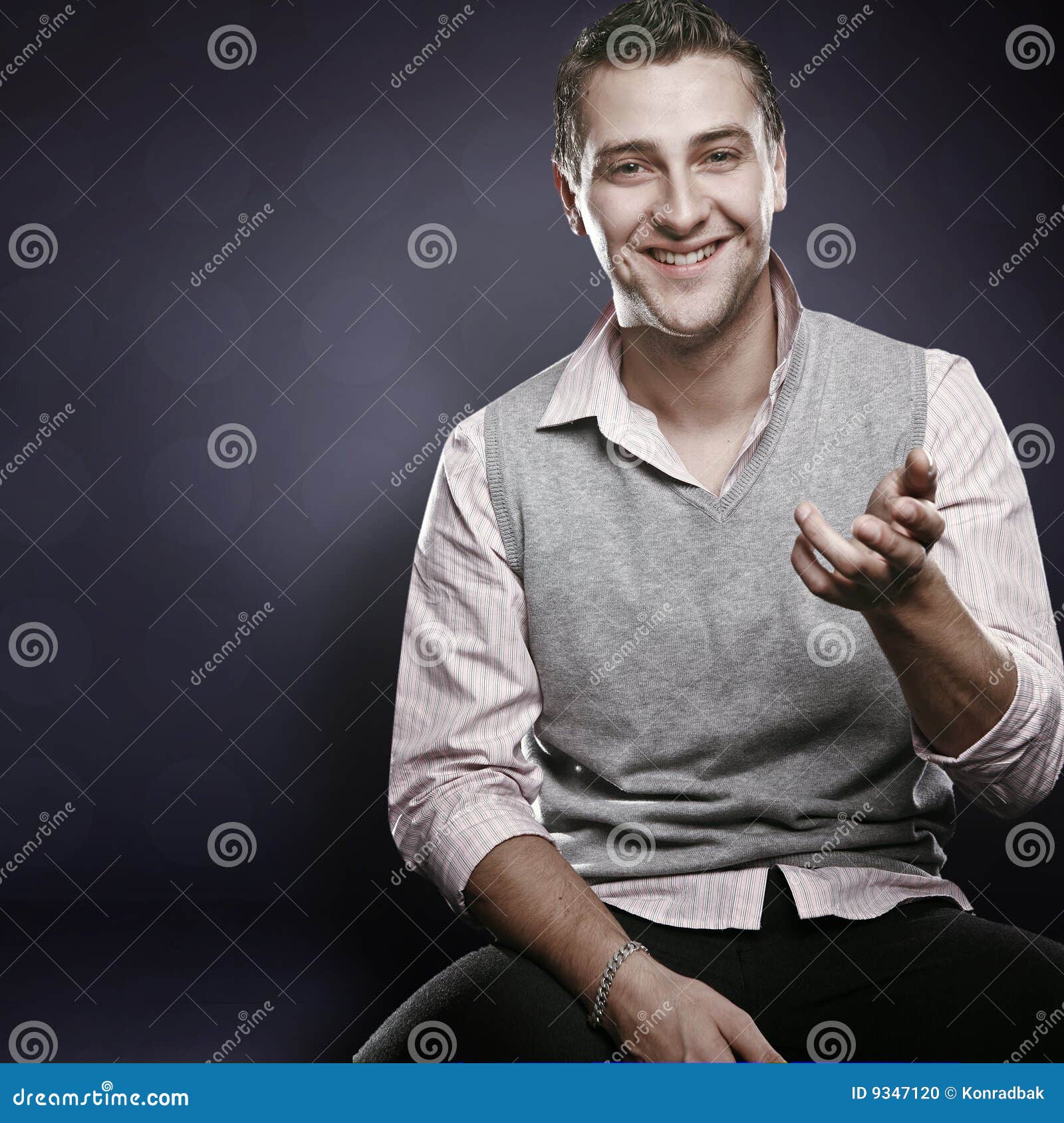 Studio portrait of men stock photo. Image of expression - 9347120