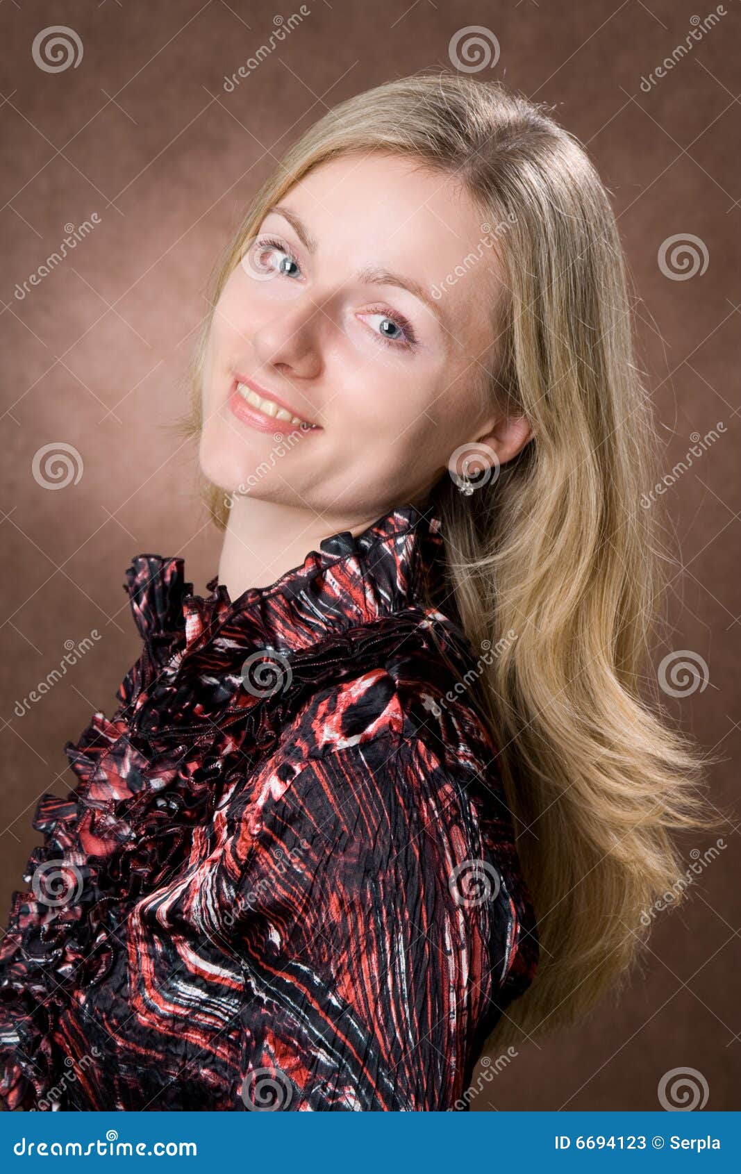 Studio Portrait of Pretty Blonde Stock Image - Image of blonde, care ...