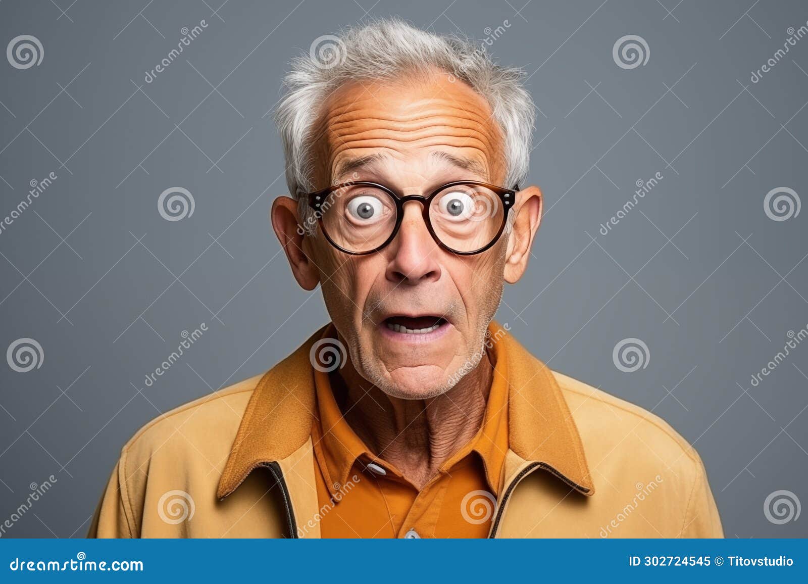 Studio Portrait of a Surprised Old Man Stock Image - Image of generated ... Studio Portrait of a Surprised Old Man Stock Image - Image of generated ...