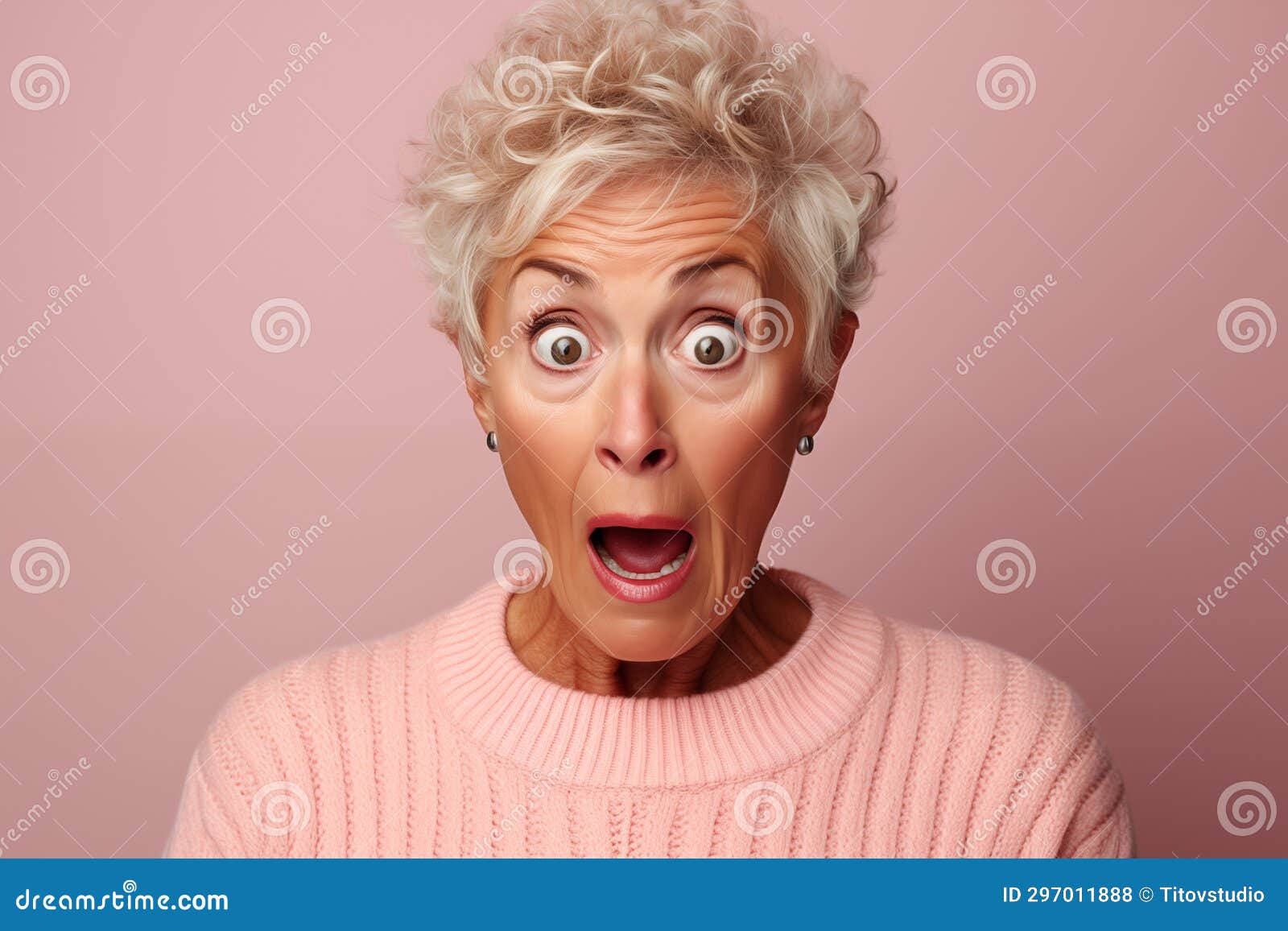 Studio Portrait of a Surprised Old Woman Stock Photo - Image of ... Studio Portrait of a Surprised Old Woman Stock Photo - Image of ...