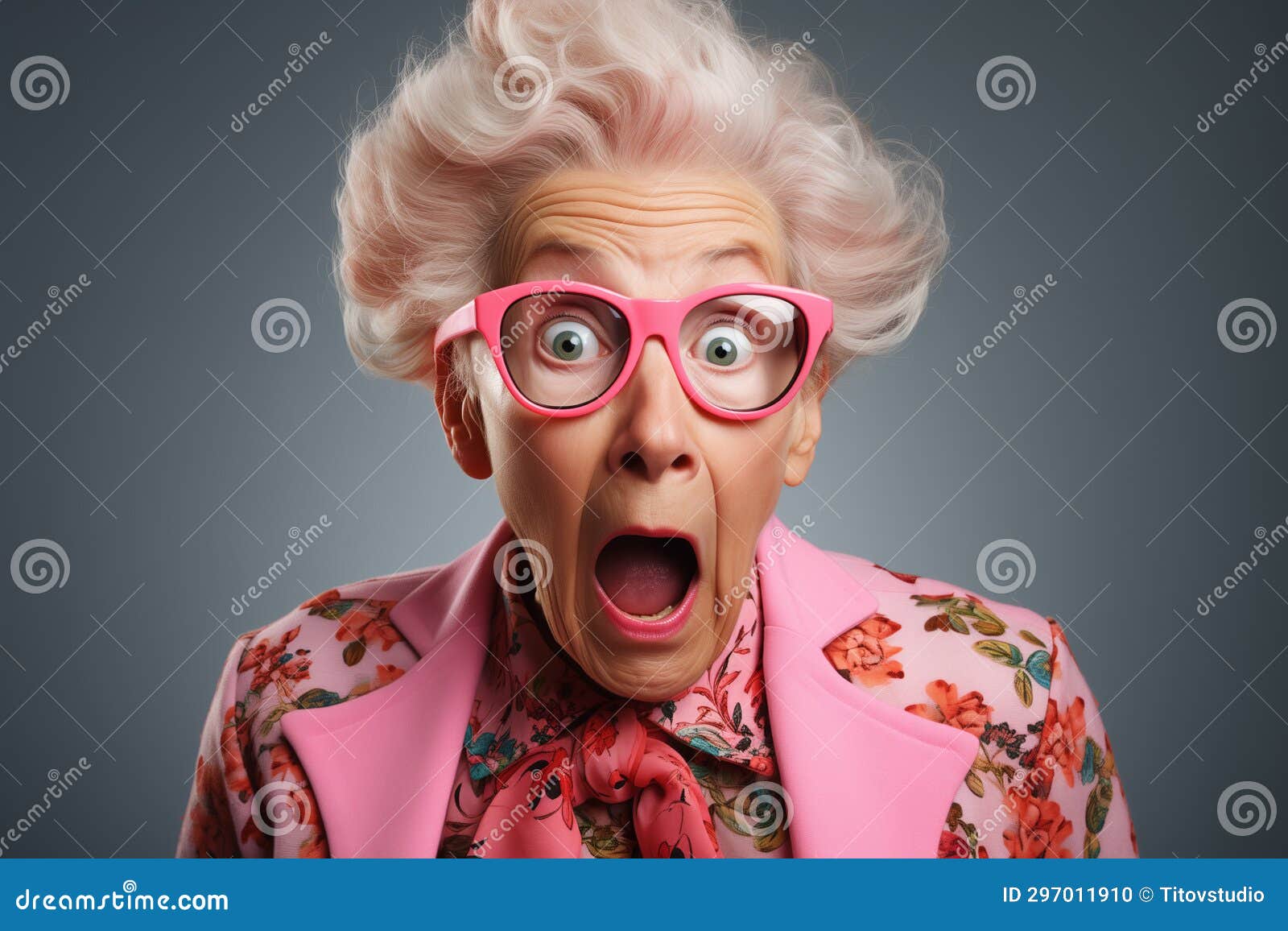 Studio Portrait of a Surprised Old Woman Stock Photo - Image of woman ... Studio Portrait of a Surprised Old Woman Stock Photo - Image of woman ...