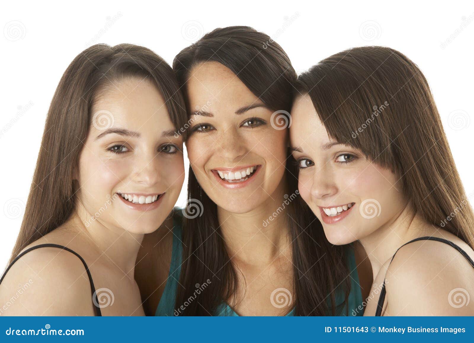 Studio Portrait of Three Young Women Stock Image - Image of beautiful ... Studio Portrait of Three Young Women Stock Image - Image of beautiful ...