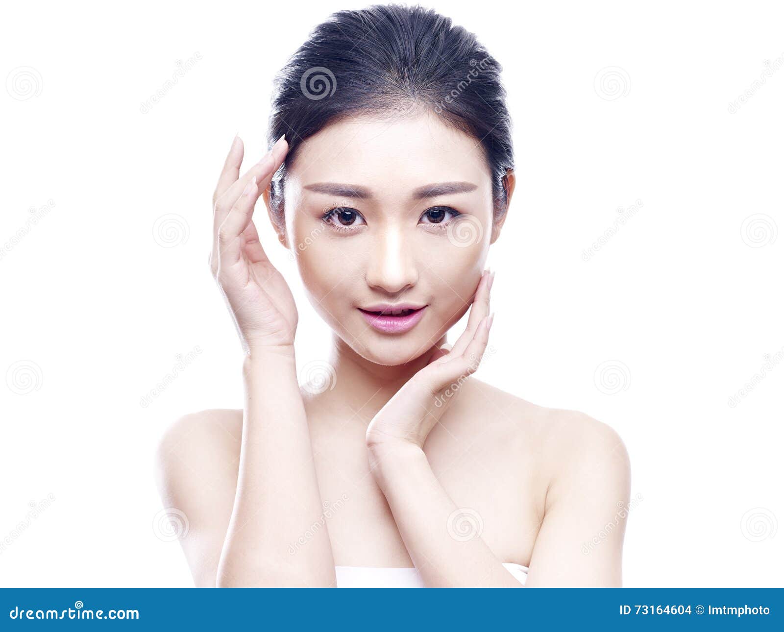 Studio Portrait of Young Asian Woman Stock Photo - Image of beauty ...