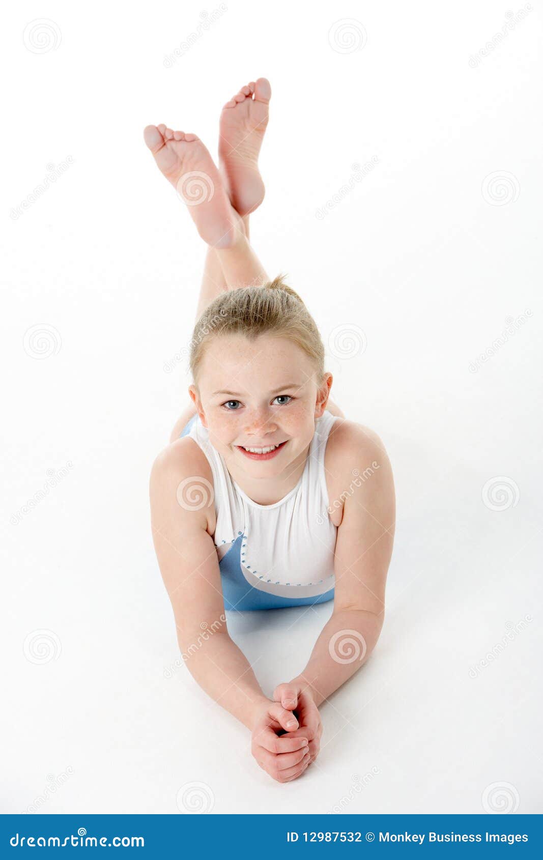 Studio Portrait Of Young Female Gymnast Stock Photography - Image: 12987532
