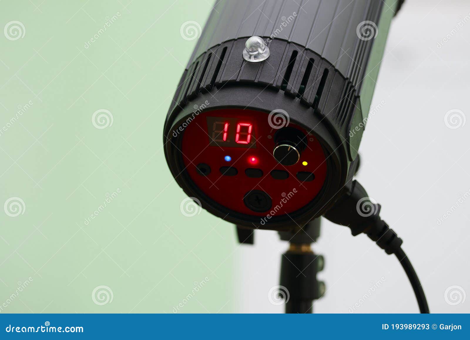 Studio Pulse Flash, Light Control Panel Stock Image - Image of black ...