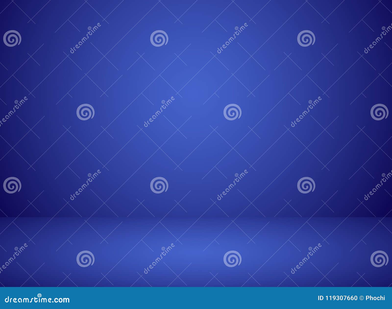 Studio Room Interior Blue Color Background with Lighting Effect. Stock ...