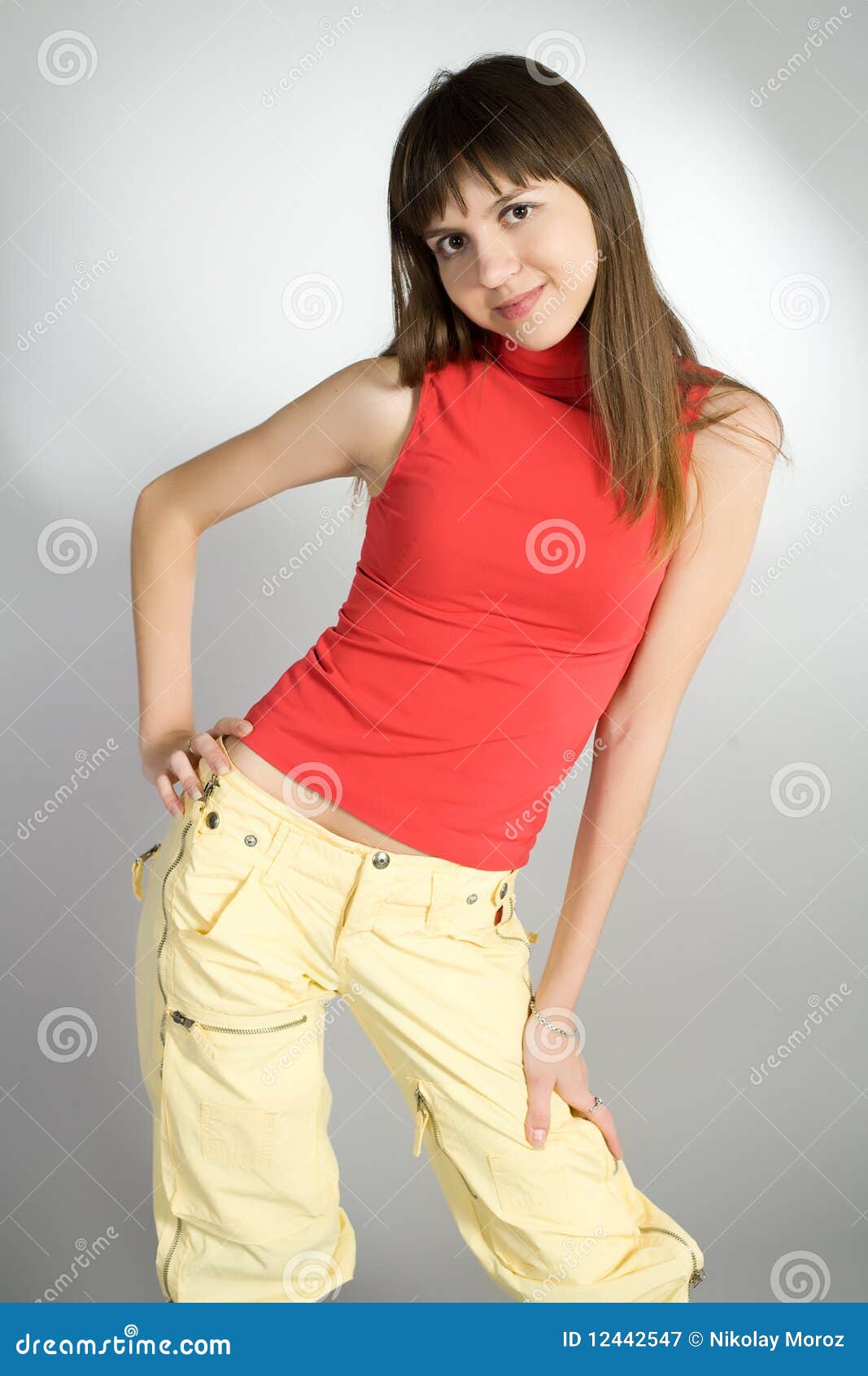 Studio Shooting of Beginning Model Stock Image - Image of portrait ...