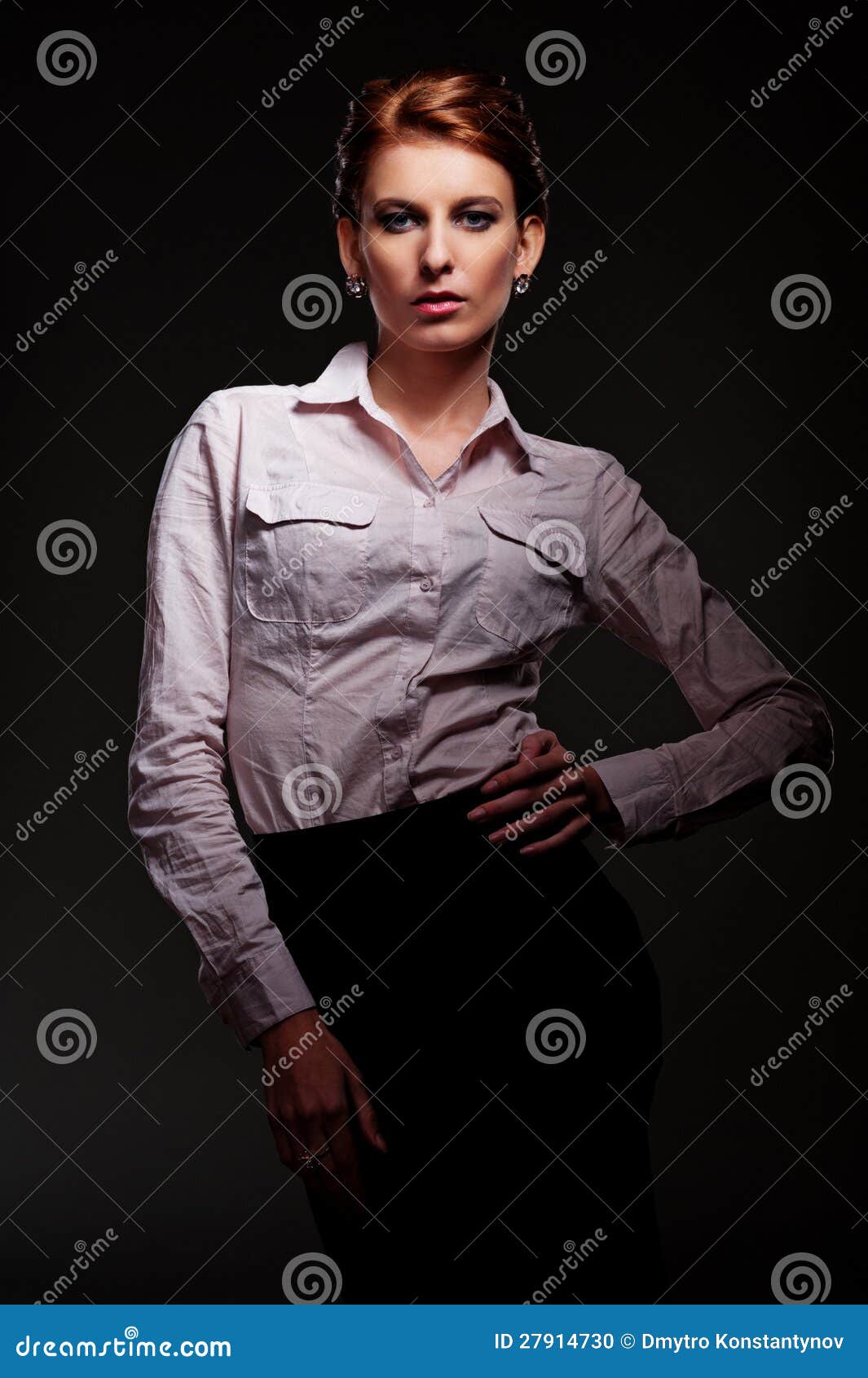 Studio Shot of Alluring Young Female Stock Photo - Image of person ...